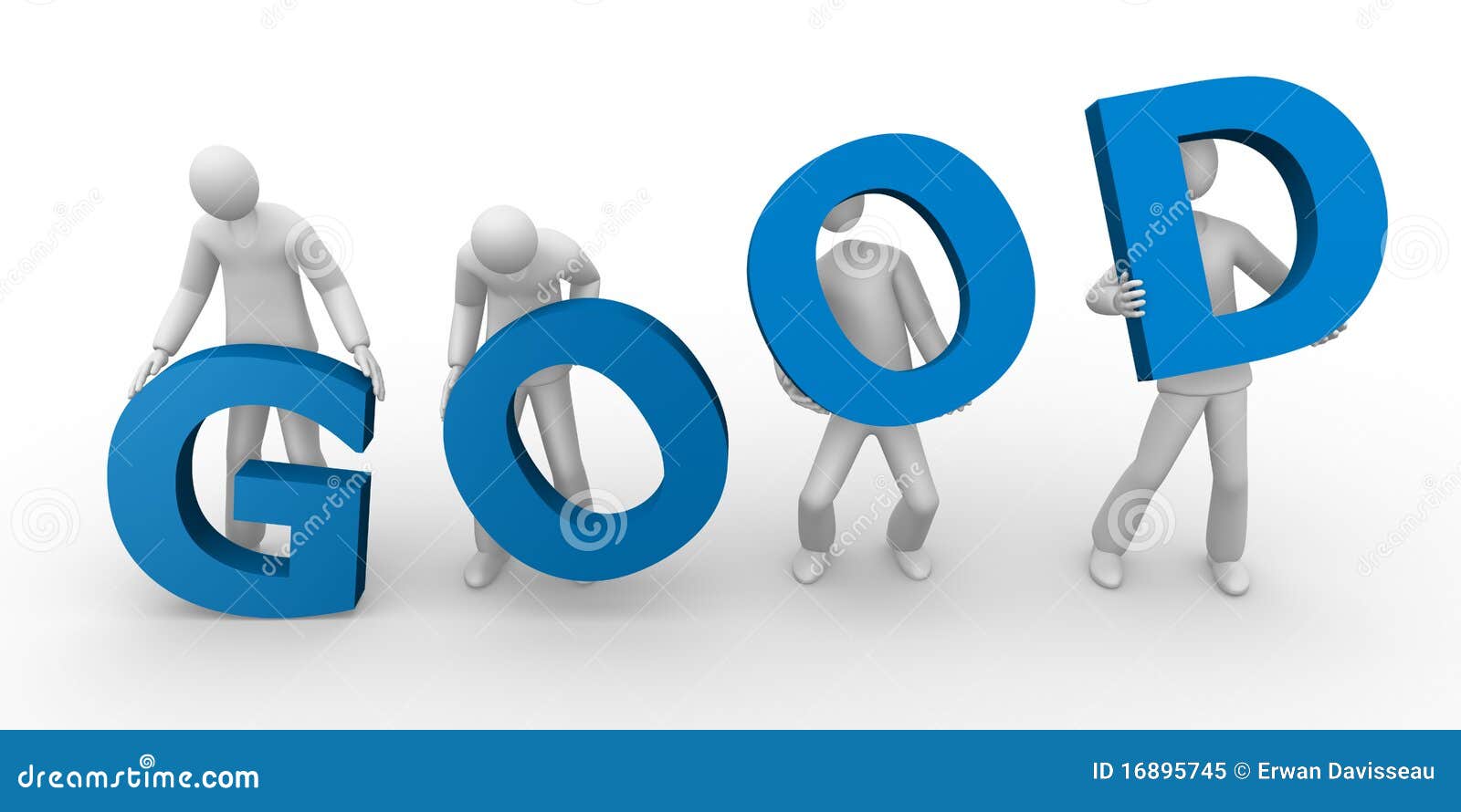 Good text holding by men stock illustration. Illustration of good ...