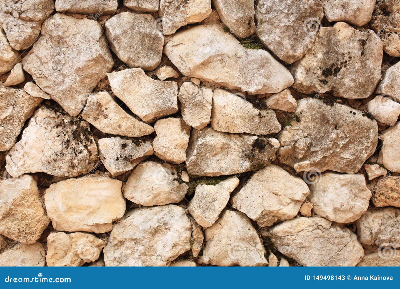 A Good Texture of Rustic Stone Wall in Countryside Stock Image - Image ...
