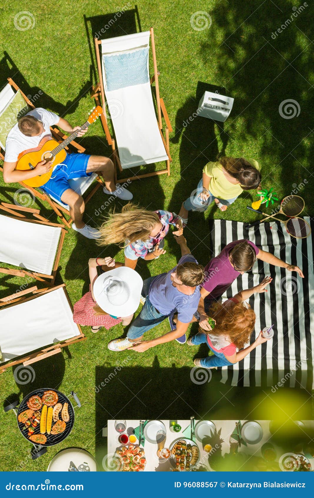 Good time at bbq stock image. Image of friends, happy - 96088567