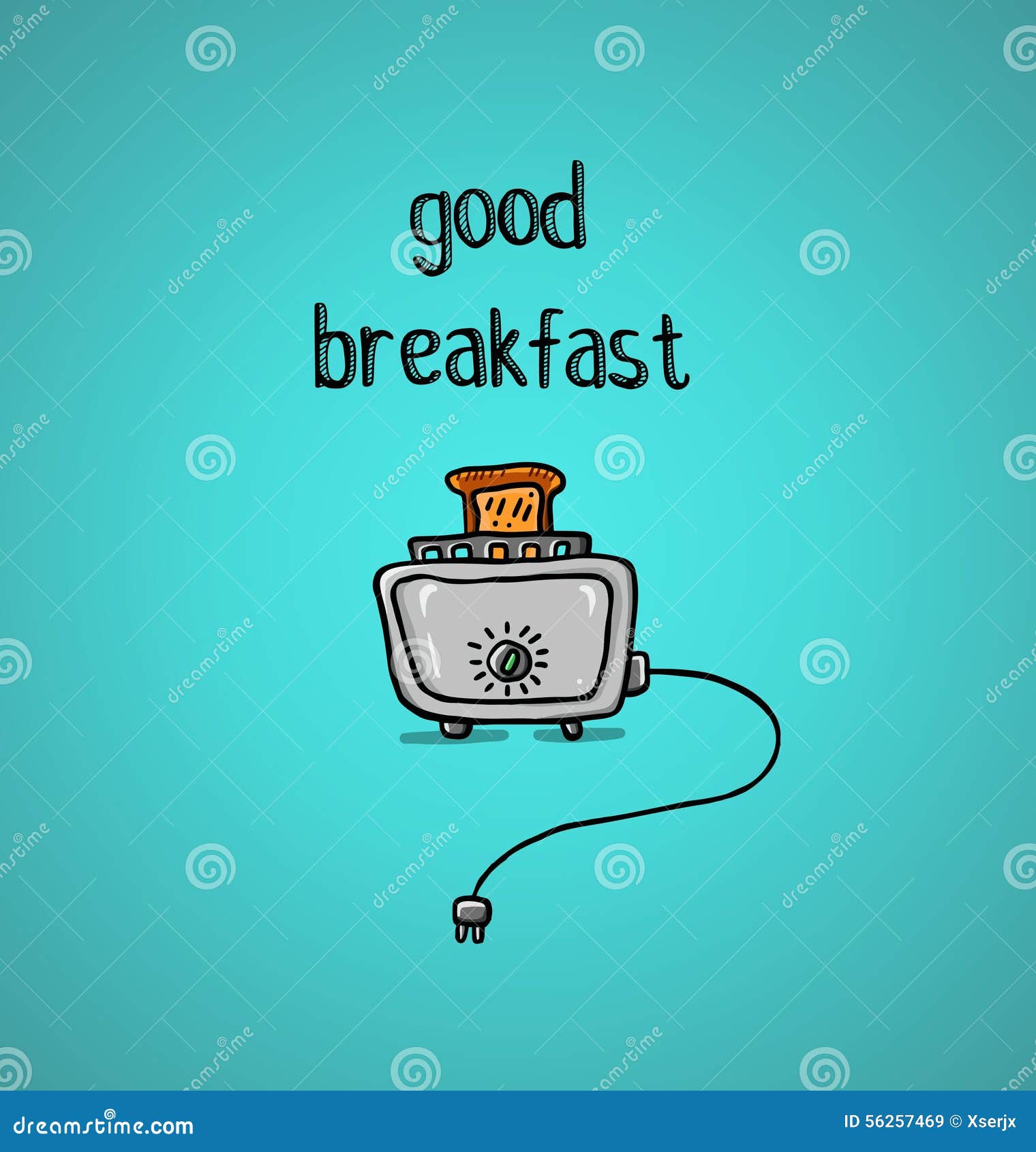 Good Toast Out of the Toaster Stock Illustration - Illustration of ...