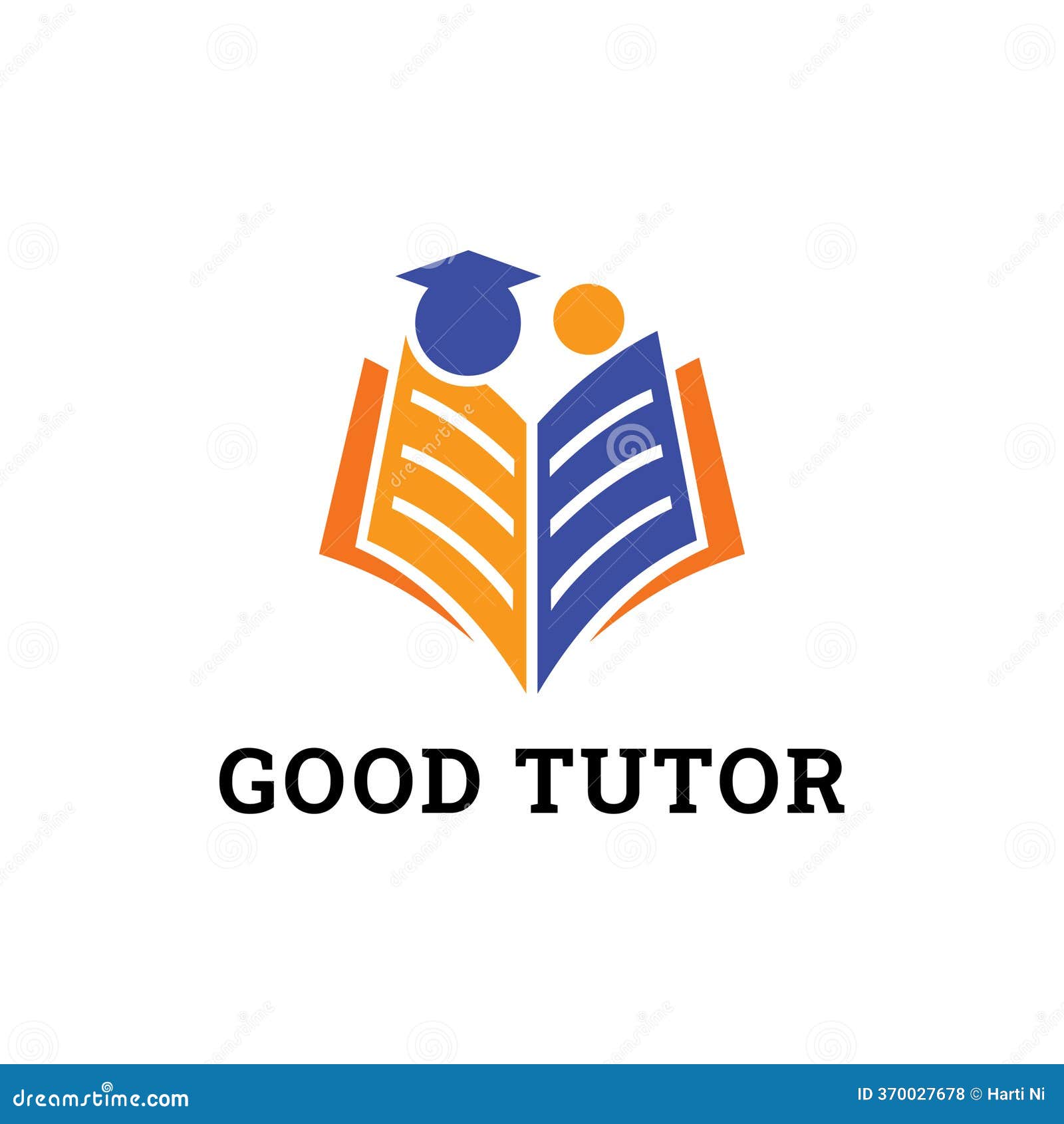 Book And Bachelor Hat Icon With Long Shadow. Vector Graduation Icon ...