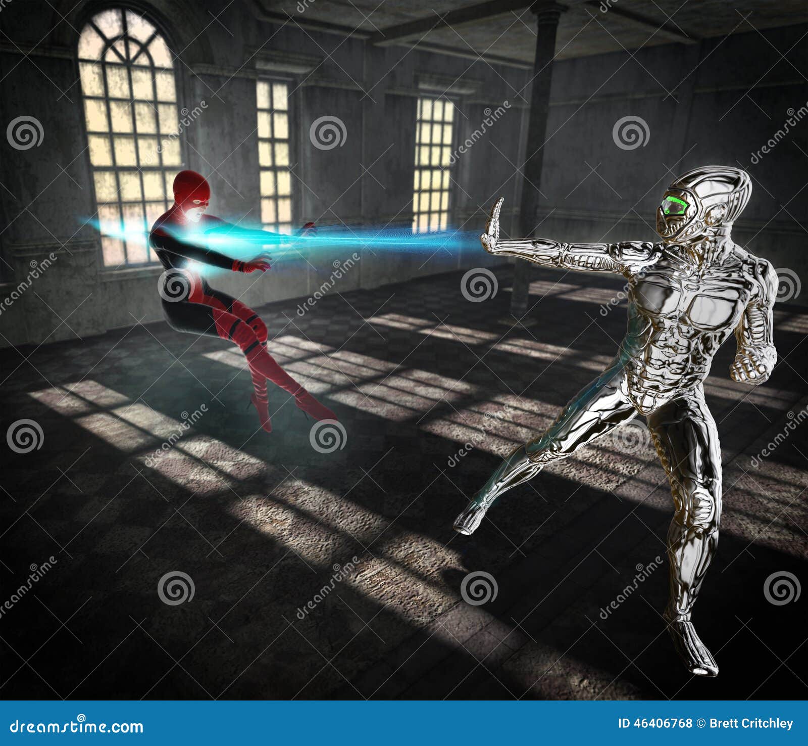 Good versus evil stock illustration. Illustration of comic - 46406768