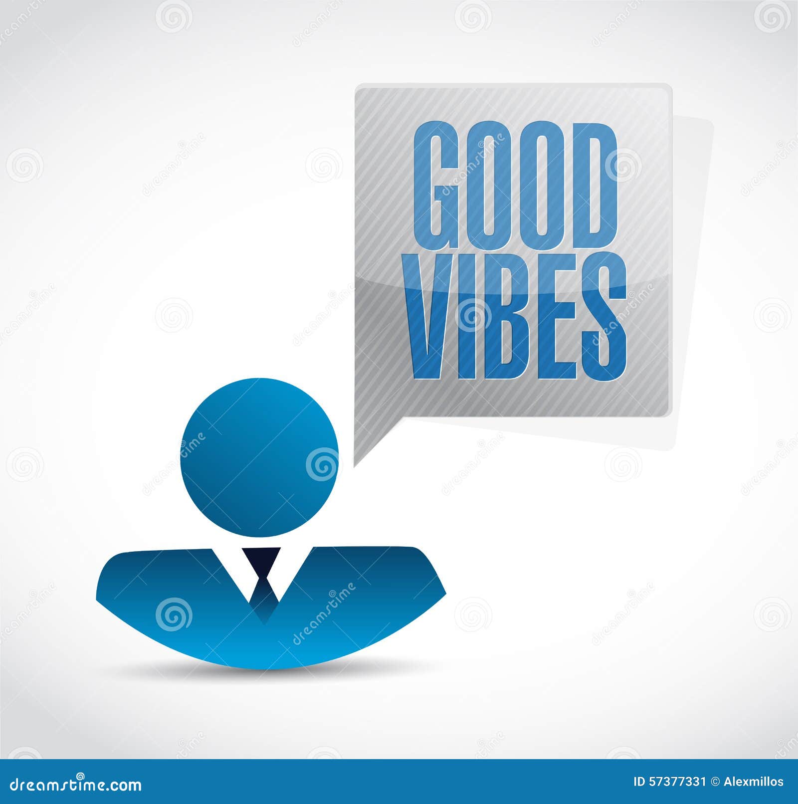 Good Vibes Avatar Sign Concept Stock Illustration - Illustration of ...