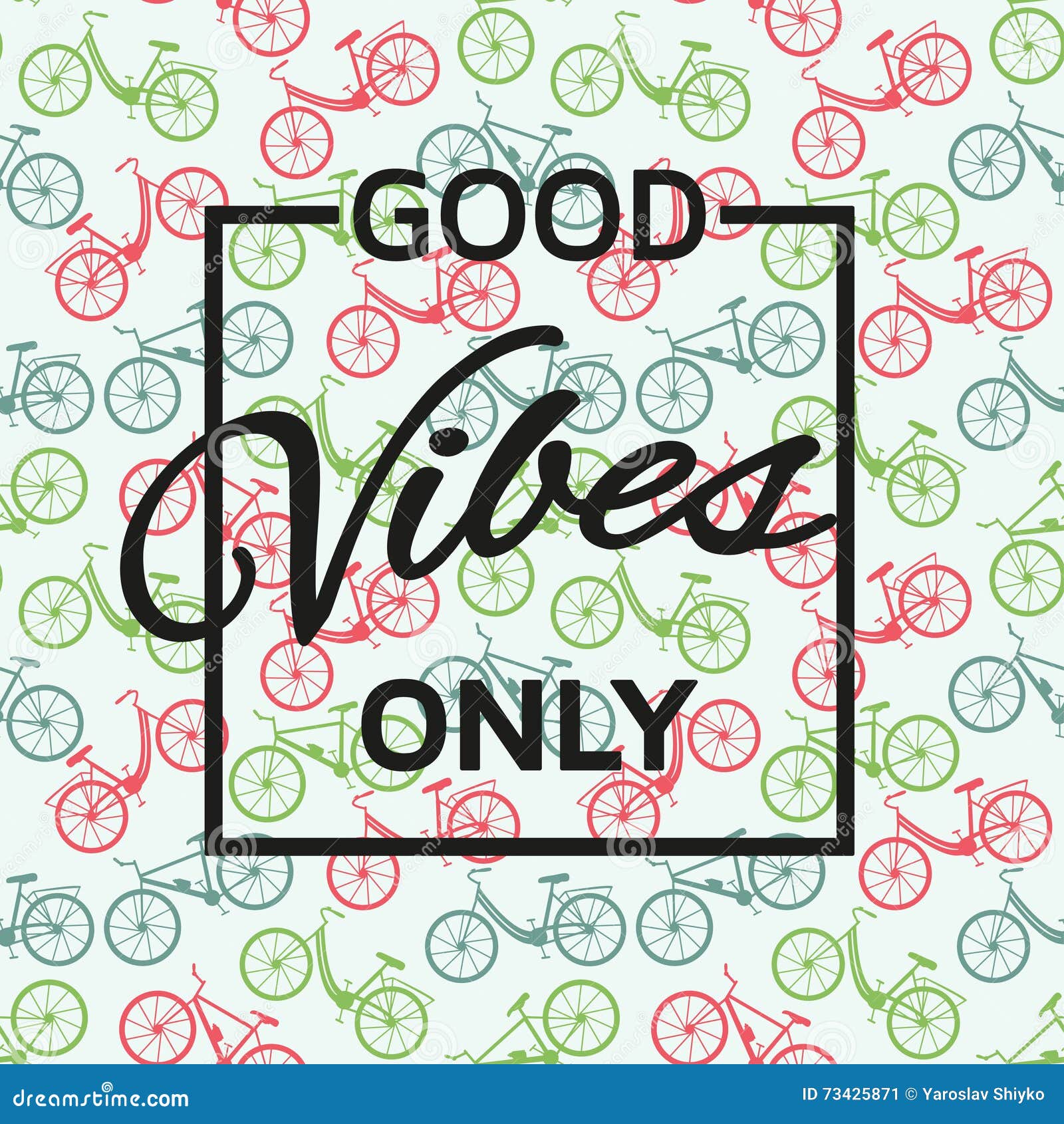 Good vibes only background stock vector. Illustration of pattern - 73425871