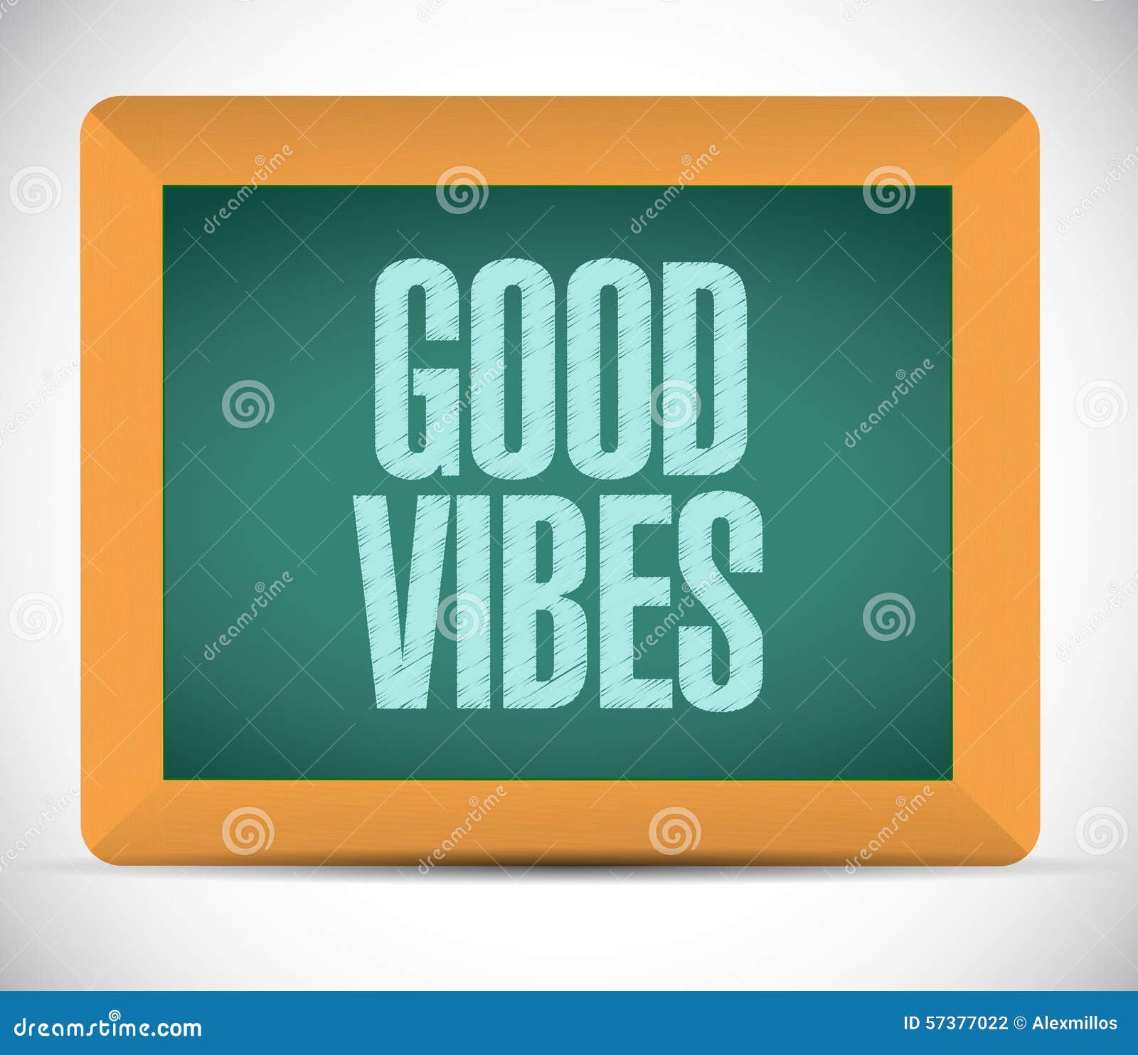 Good Vibes Board Sign Concept Illustration Stock Illustration ...