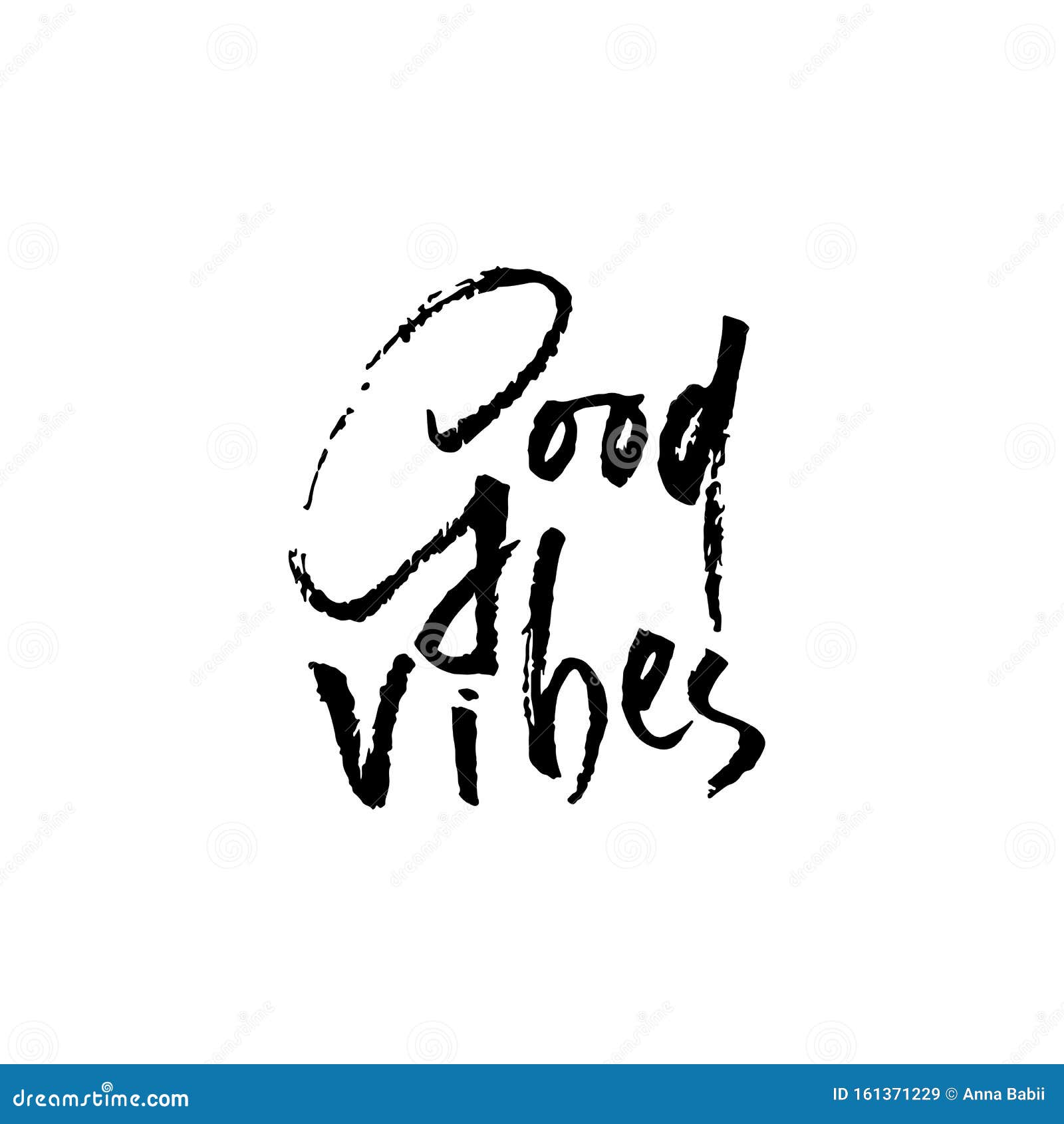 Good Vibes. Hand Drawn Modern Dry Brush Lettering. Handwritten ... Good Vibes. Hand Drawn Modern Dry Brush Lettering. Handwritten ...