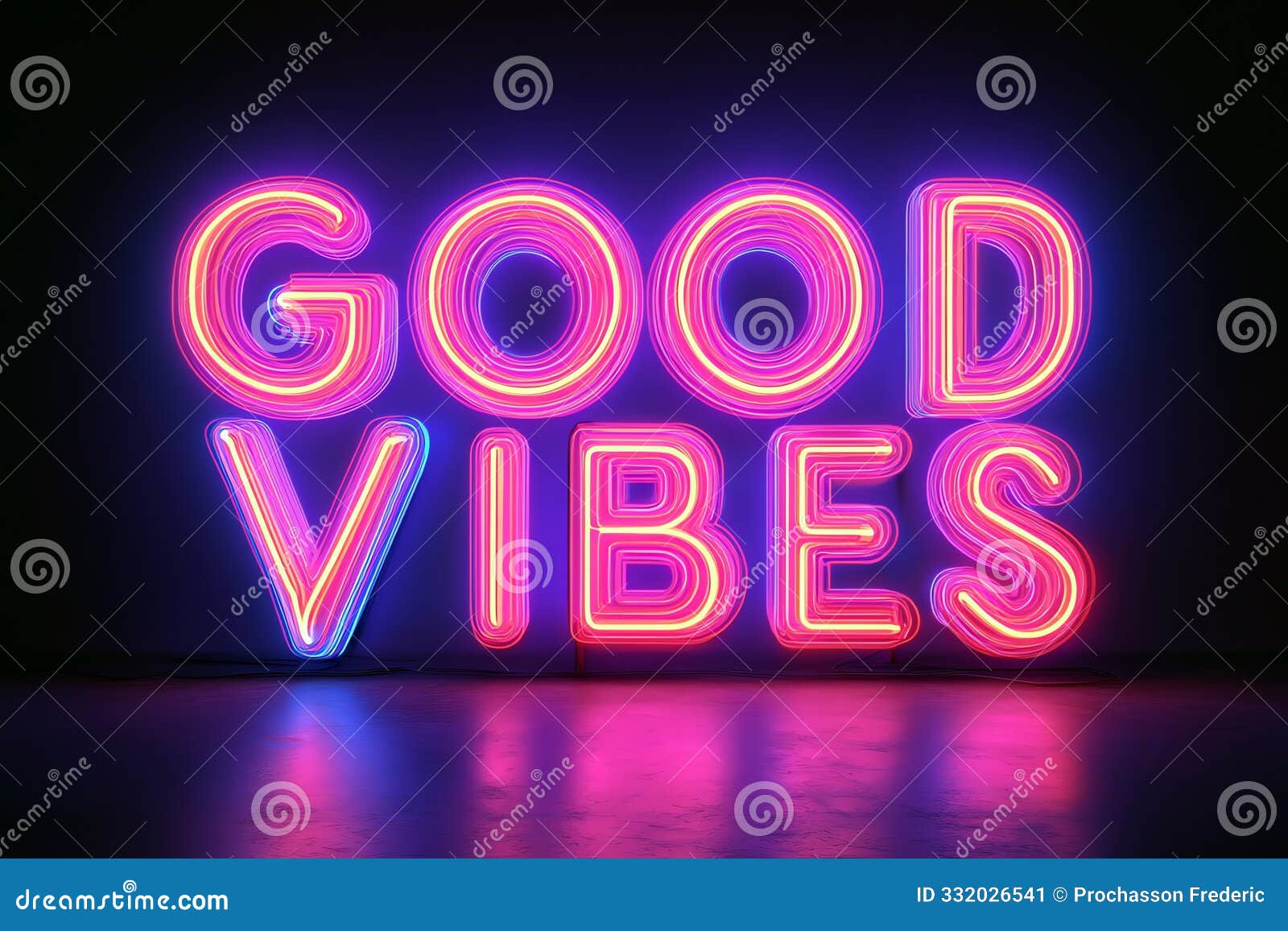 Good Vibes Sign, AI Generated Stock Image - Image of vibes, sign: 332026541