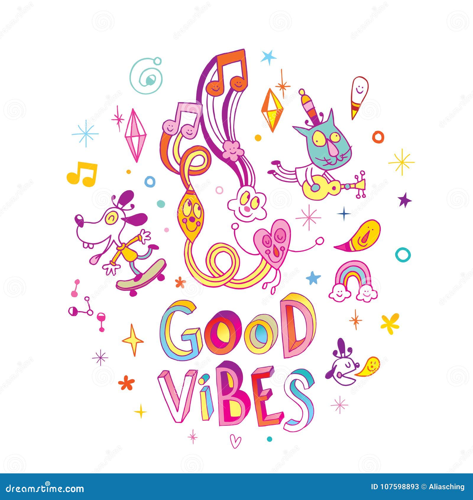 Good Vibes - Vector Illustration Stock Vector - Illustration of message ... Good Vibes - Vector Illustration Stock Vector - Illustration of message ...