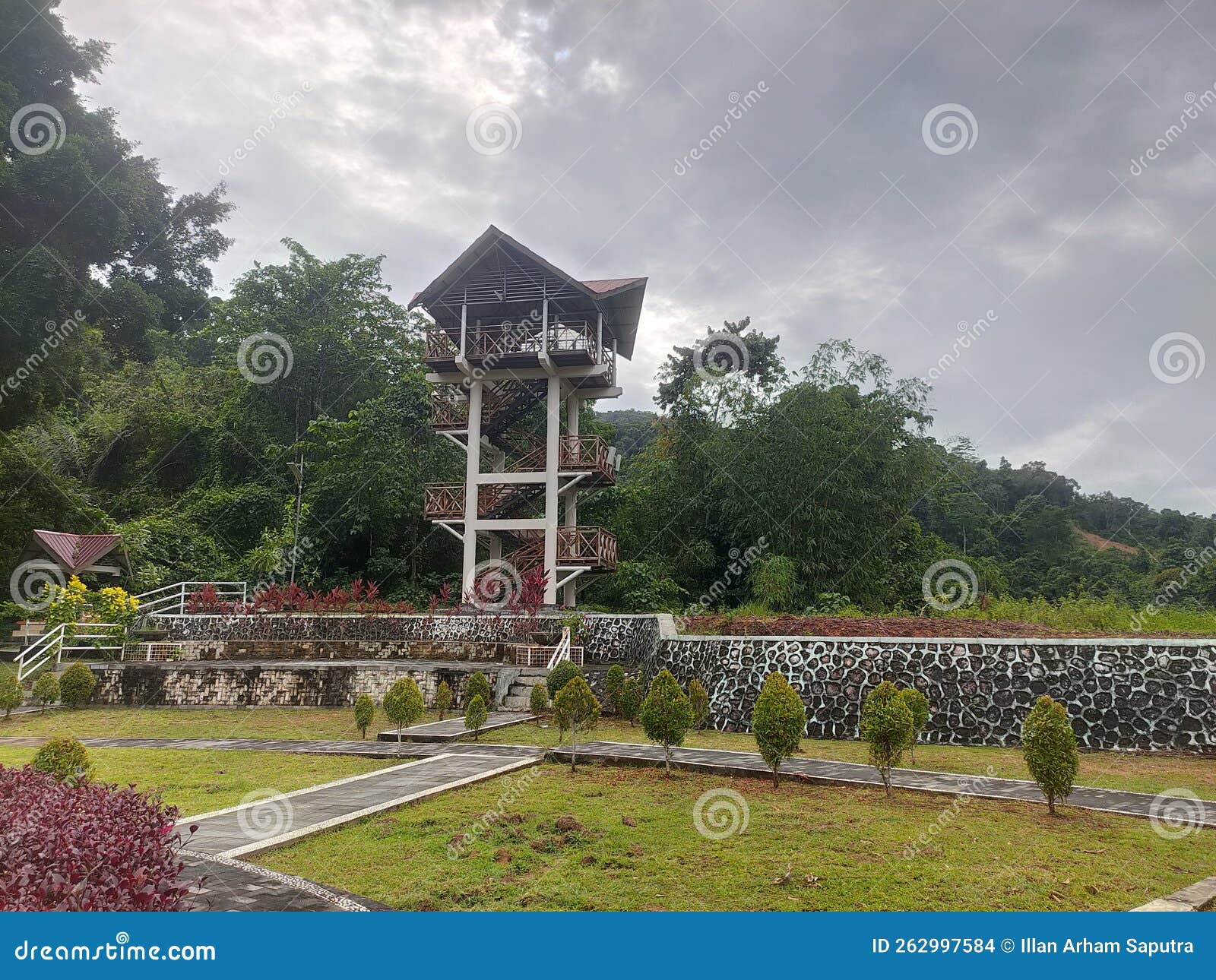 Good View in Kebun Raya Kendari Stock Photo - Image of estate, view ...
