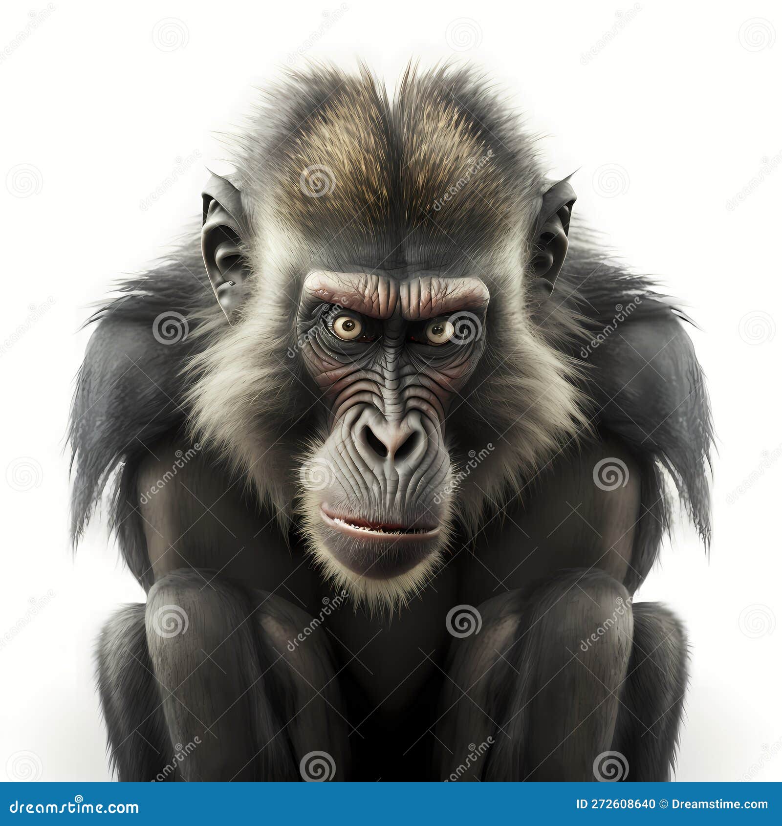 Good View Monkey Illustration. Generative AI Stock Illustration ...