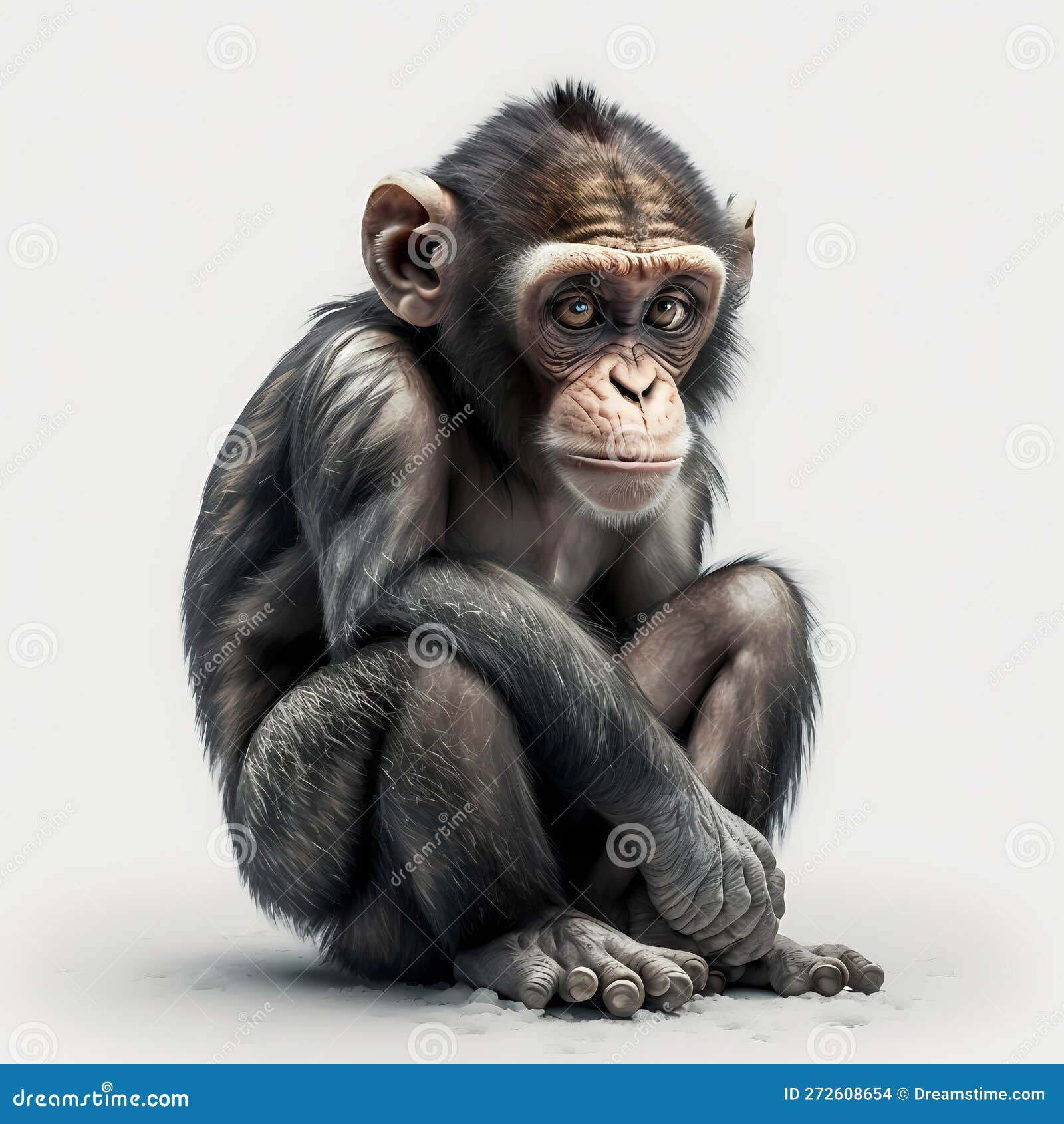 Good View Monkey Illustration. Generative AI Stock Illustration ...