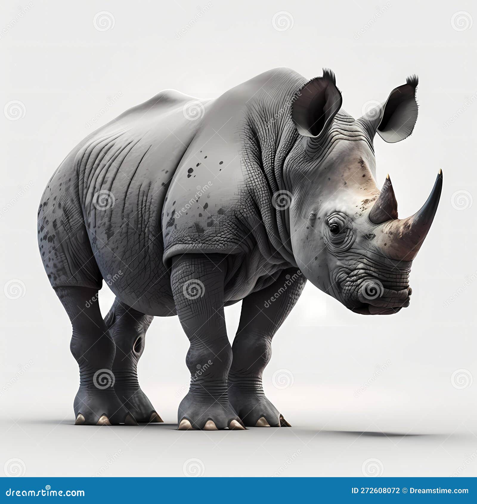 Good View Rhino Illustration. Generative AI Stock Illustration ...