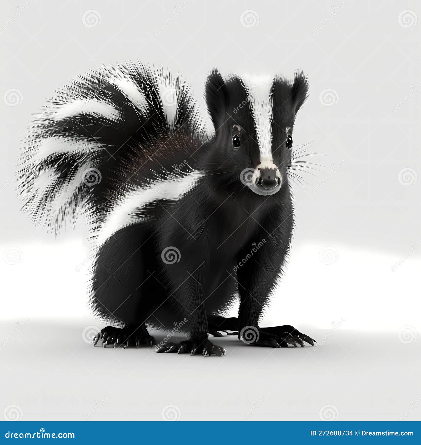 Good View Skunk Illustration. Generative AI Stock Illustration ...