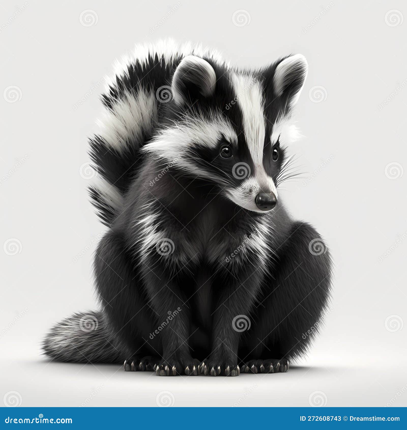 Good View Skunk Illustration. Generative AI Stock Illustration ...