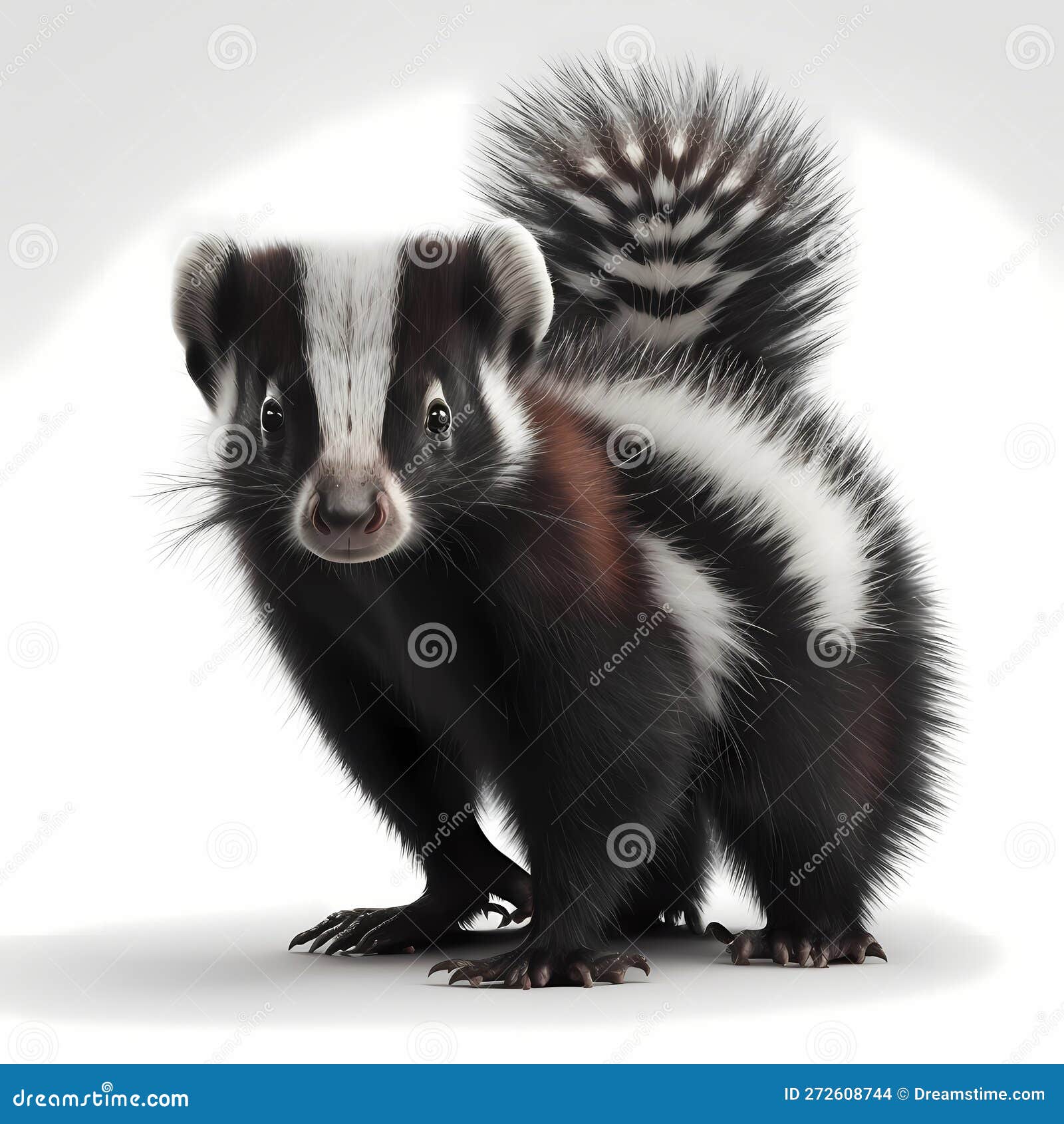 Good View Skunk Illustration. Generative AI Stock Illustration ...