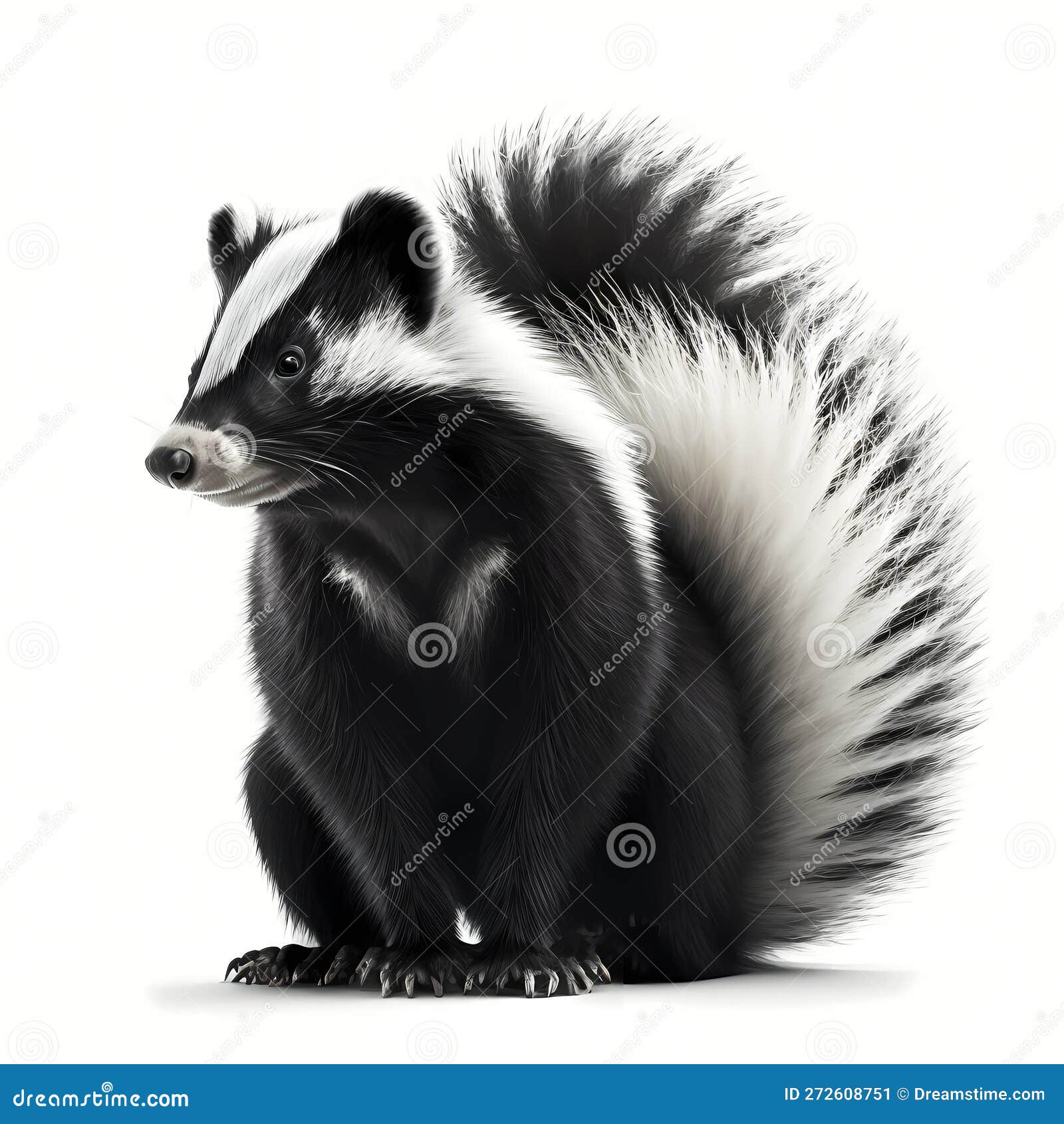 Good View Skunk Illustration. Generative AI Stock Illustration ...