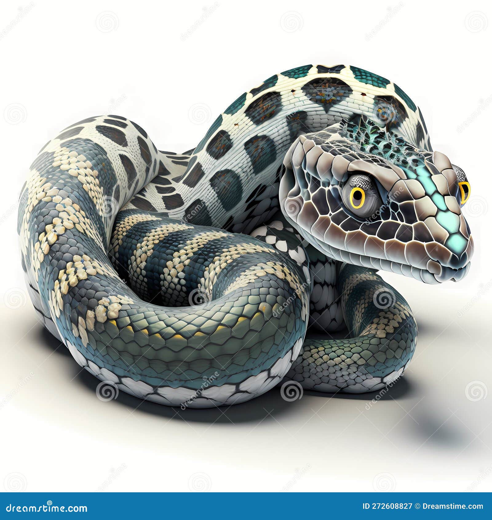 Good View Snake Illustration. Generative AI Stock Illustration ...