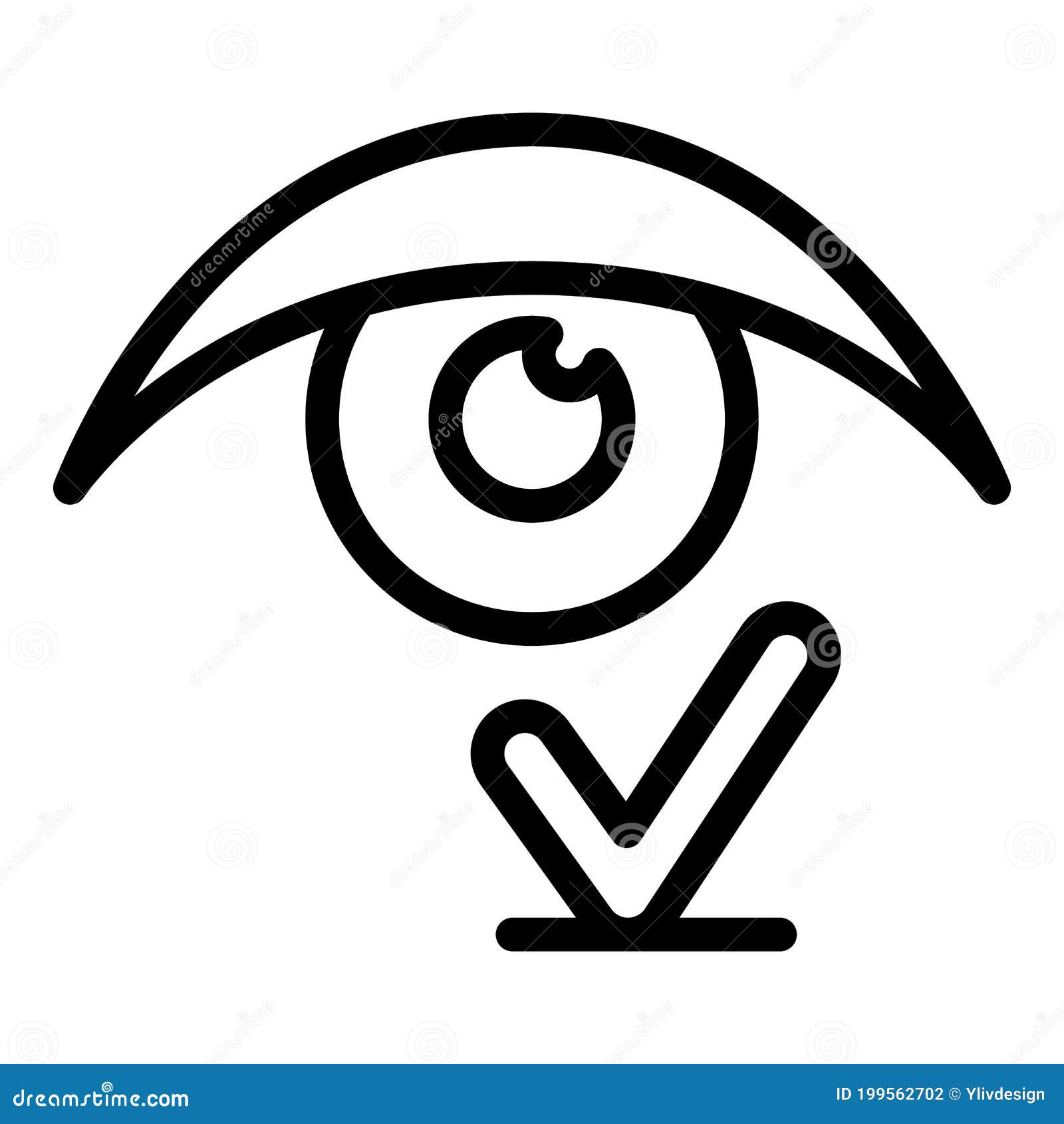 Good Vision Icon, Outline Style Stock Vector - Illustration of logo ...