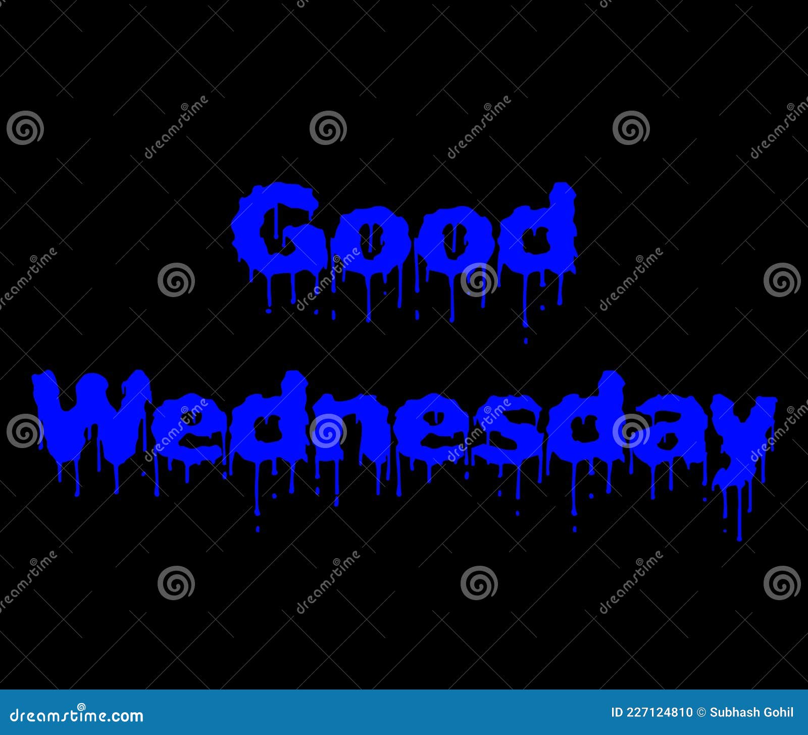 Good Wednesday background stock illustration. Illustration of signage ...