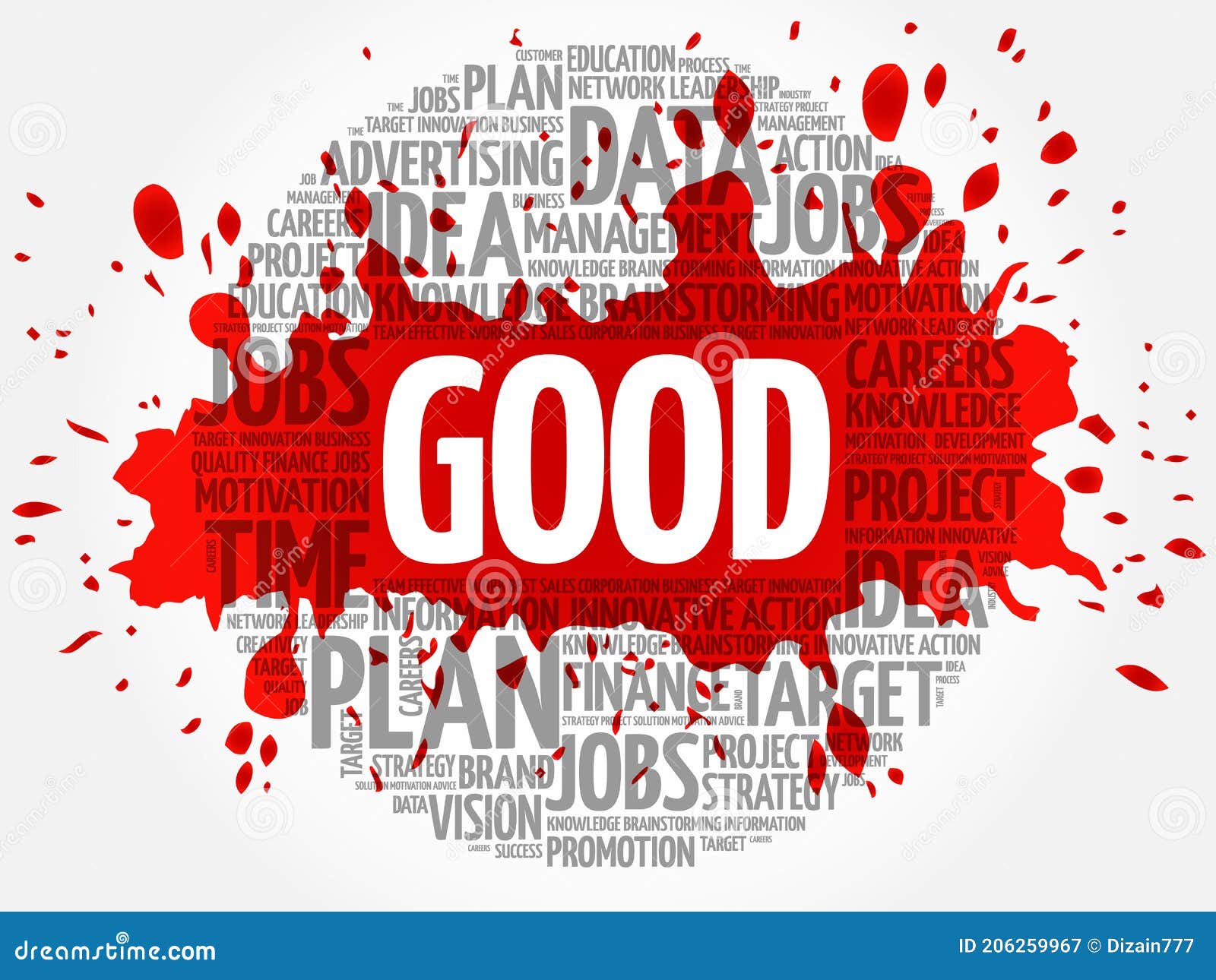 GOOD word cloud stock illustration. Illustration of knowledge - 206259967