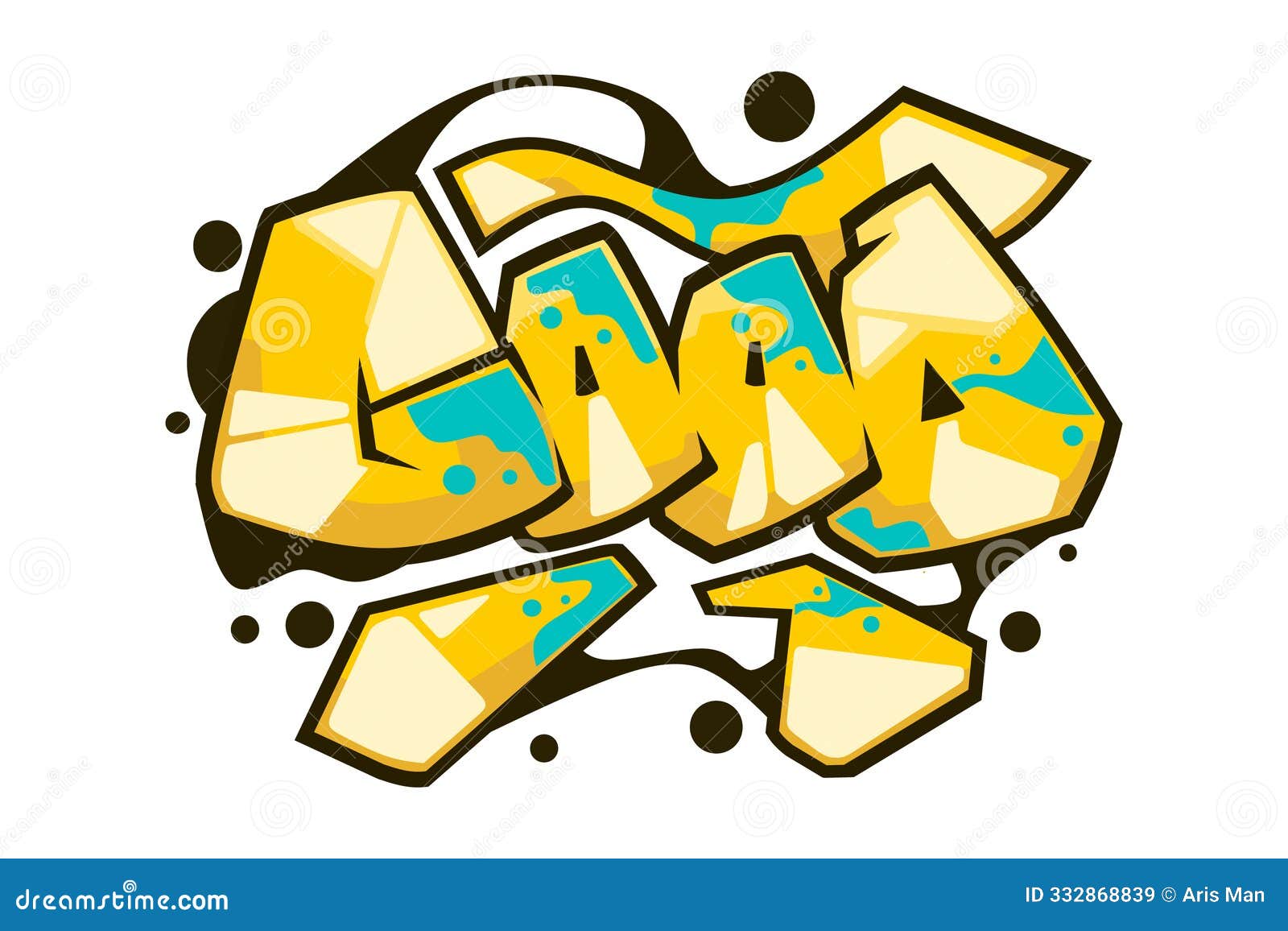 Two, Word In Graffiti Style, Graphic Design And Typography Stock ...