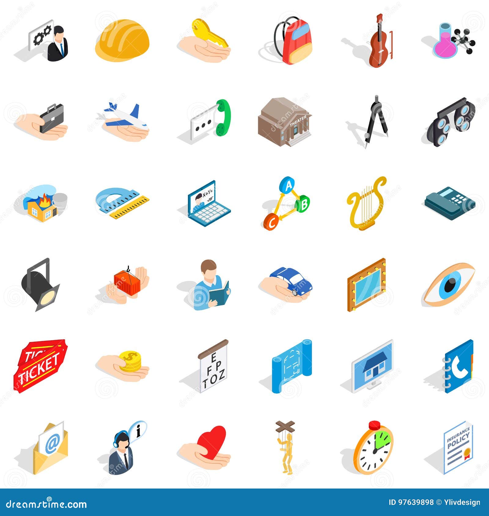 Good Work Icons Set, Isometric Style Stock Vector - Illustration of ...
