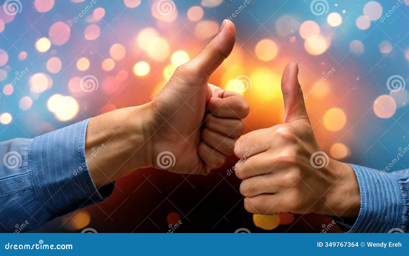 Hand Thumbs Up Showing Good Work Stock Illustration - Illustration of ...