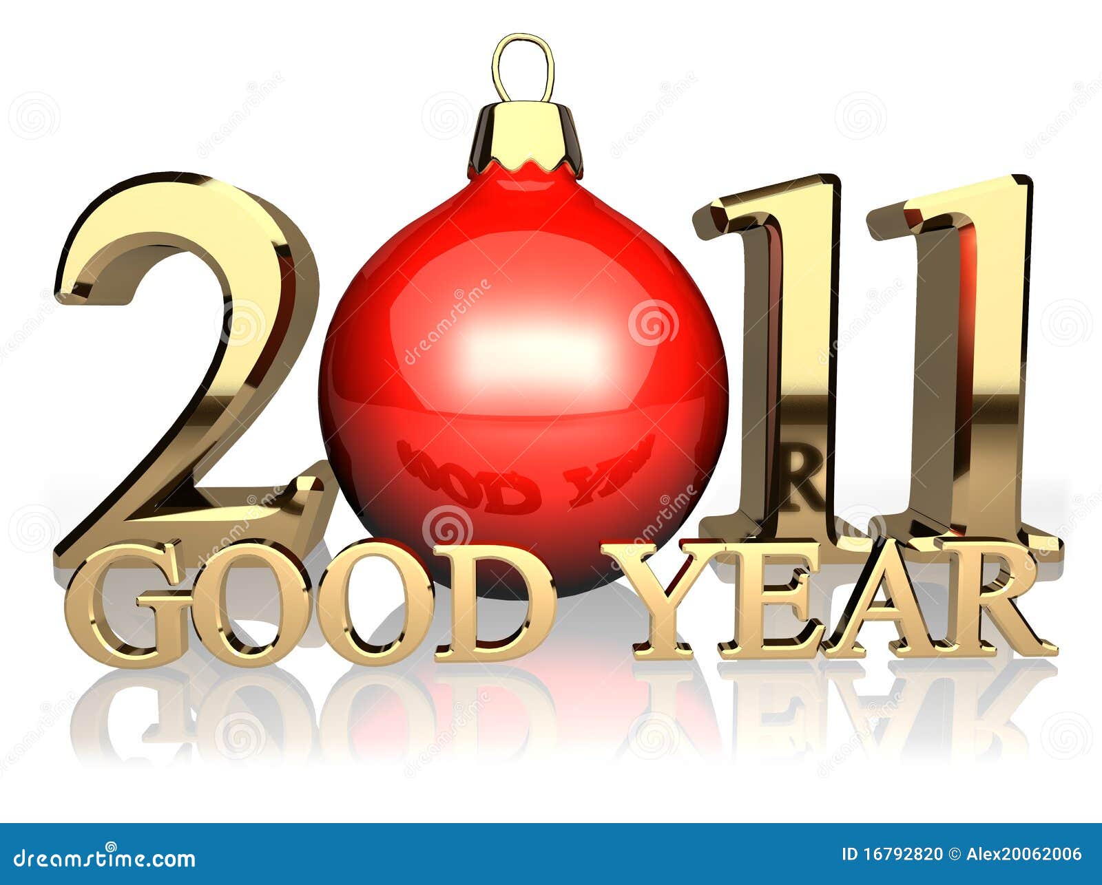 Good year 2011 stock illustration. Illustration of silver - 16792820