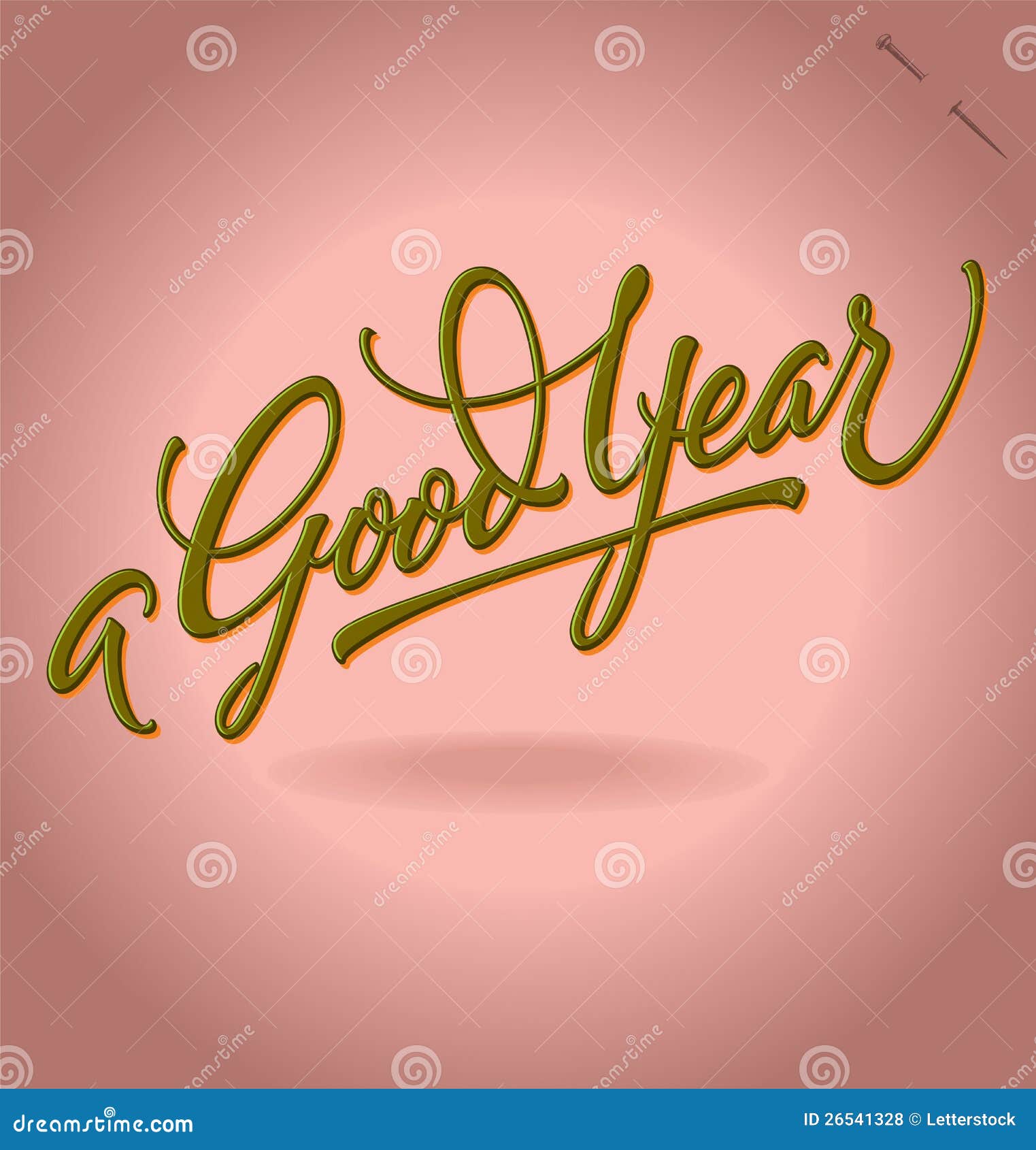 A Good Year Hand Lettering (vector) Stock Vector - Illustration of ...