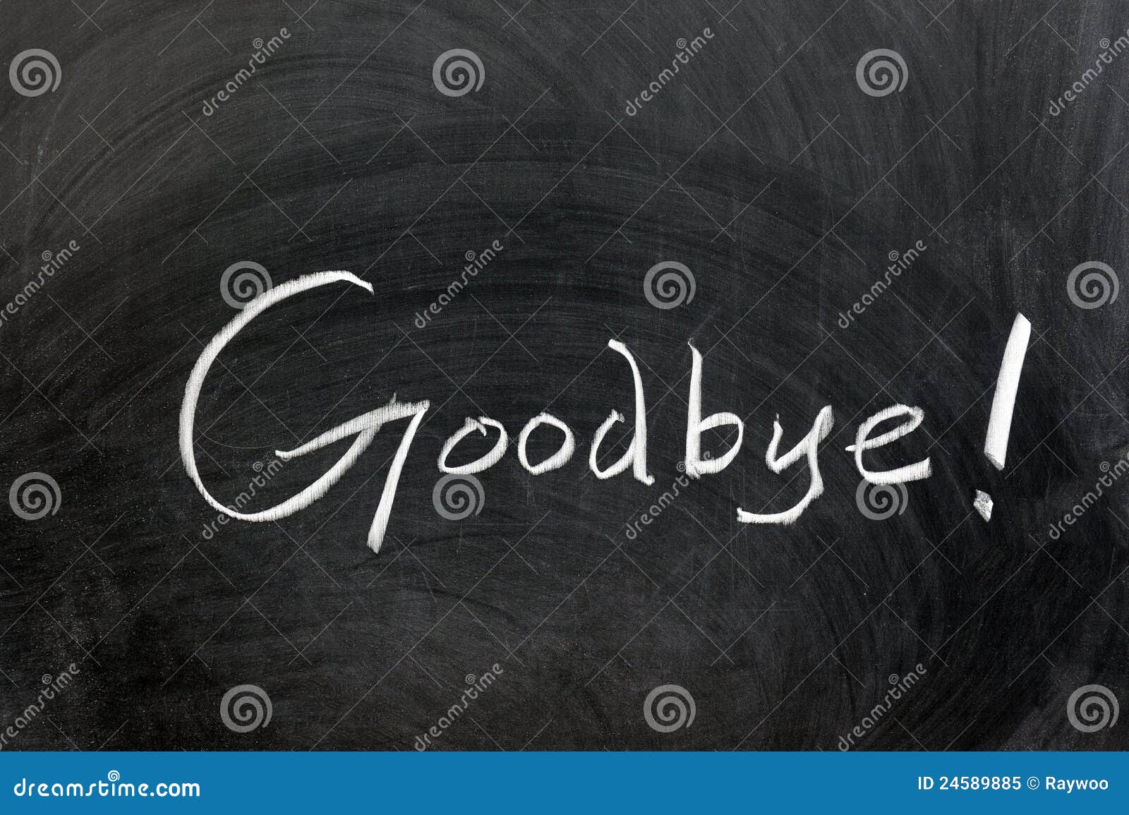 Goodbye stock image. Image of chalk, farewell, blackboard - 24589885