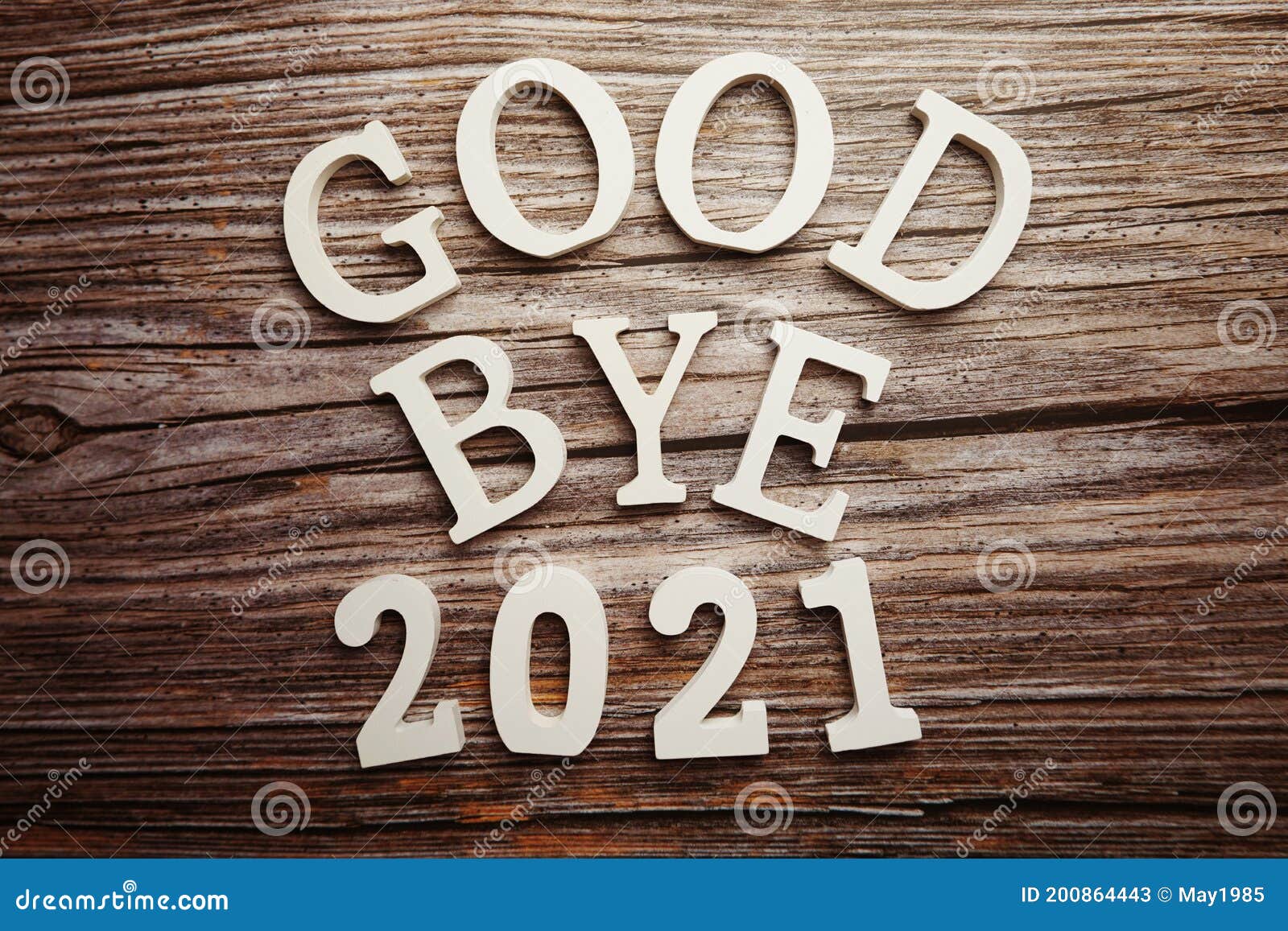 Goodbye 2021 Alphabet Letter on Wooden Background Stock Image - Image ...
