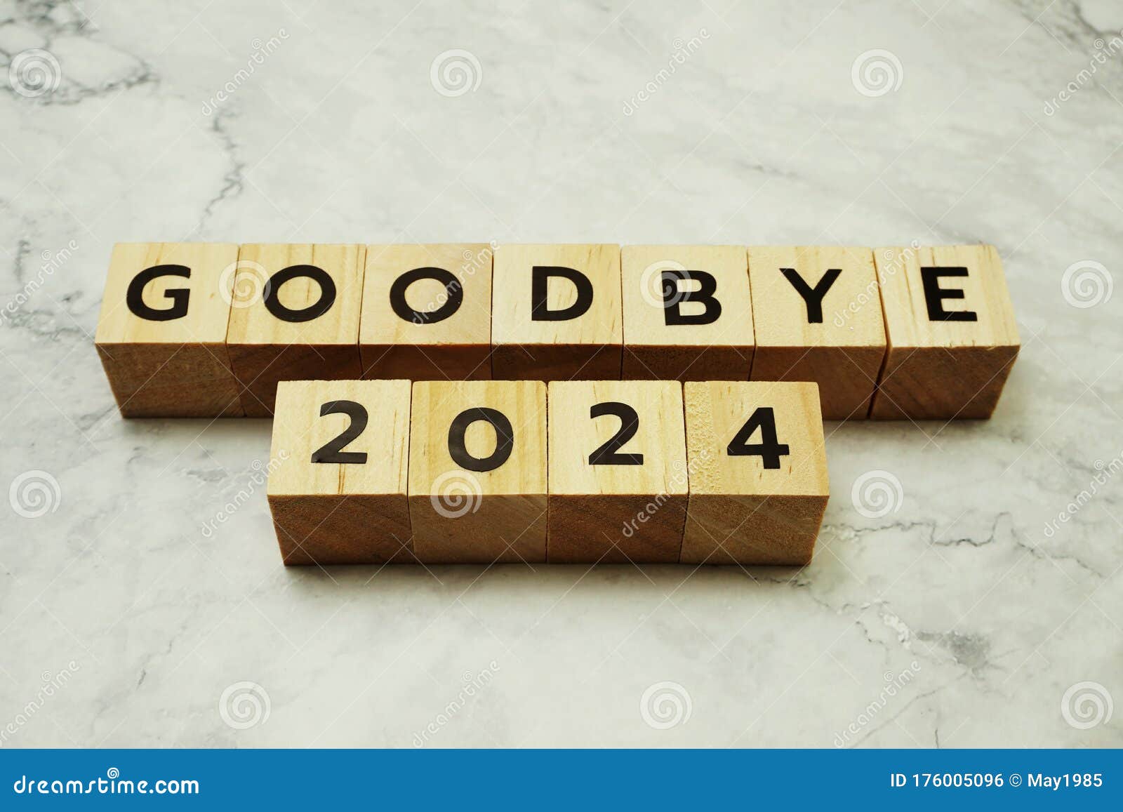 Goodbye 2024 Alphabet Letters on Marble Background Stock Photo - Image ...