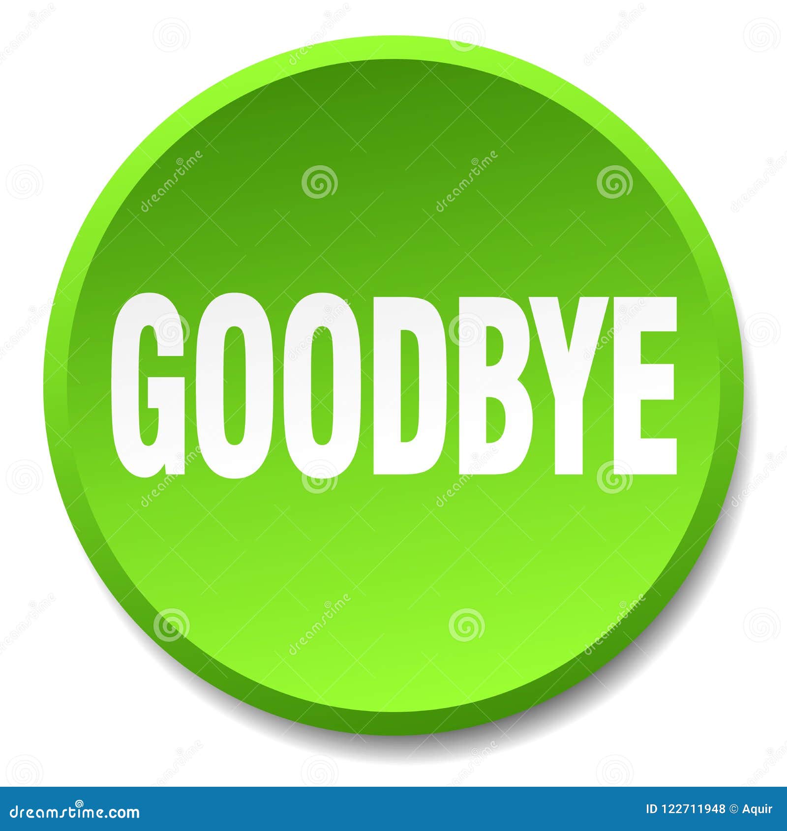 Goodbye button stock vector. Illustration of label, website - 122711948