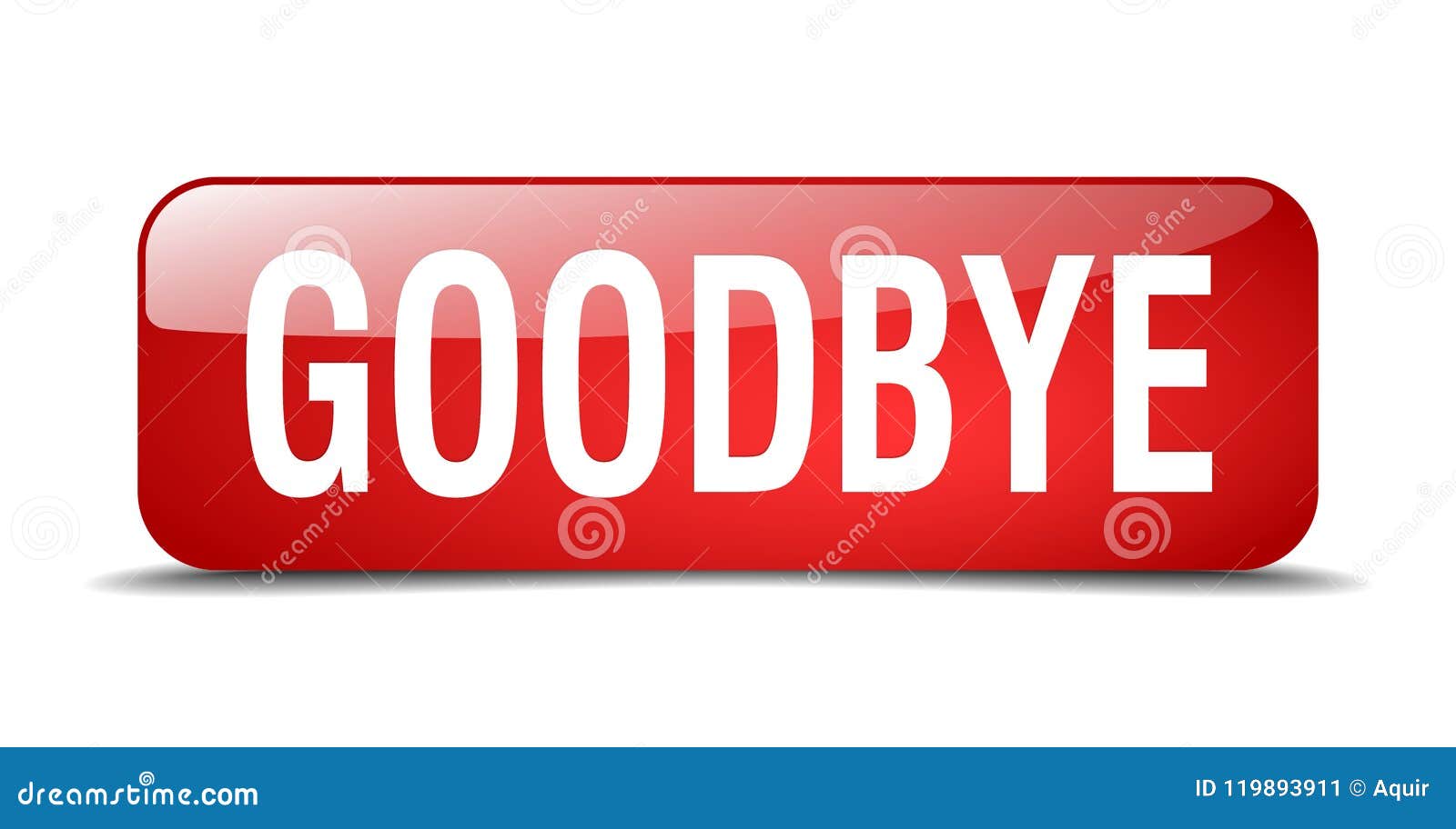 Goodbye button stock vector. Illustration of modern - 119893911