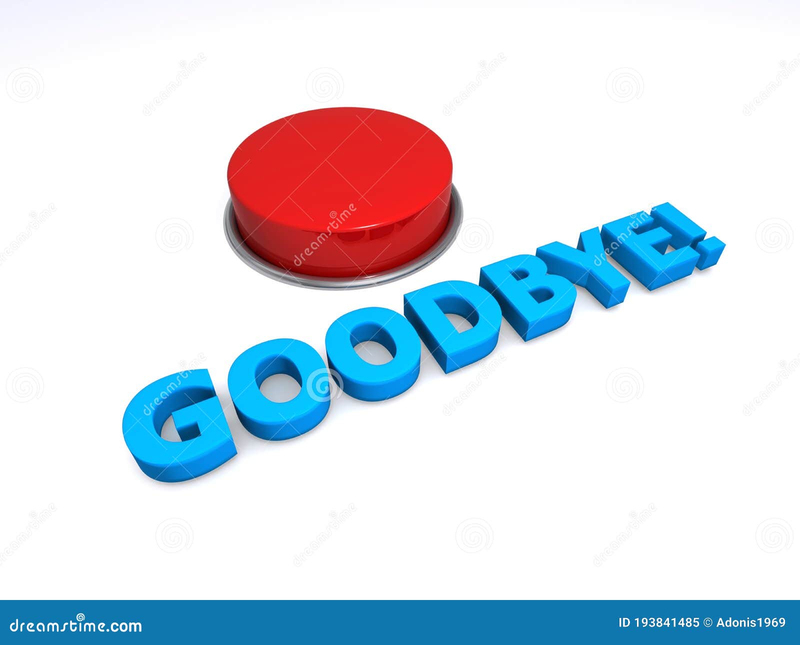 Goodbye button stock illustration. Illustration of card - 193841485