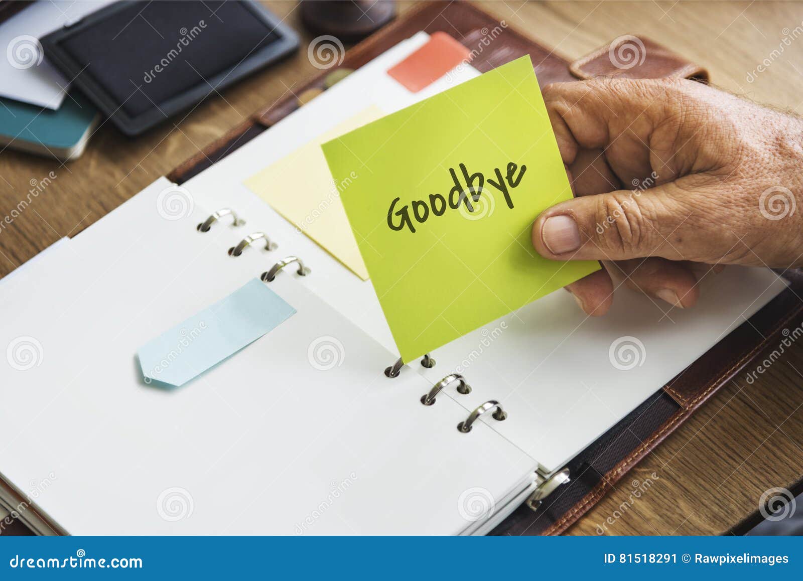 Goodbye Farewell Phrase Saying Leave Later Concept Stock Image - Image ...