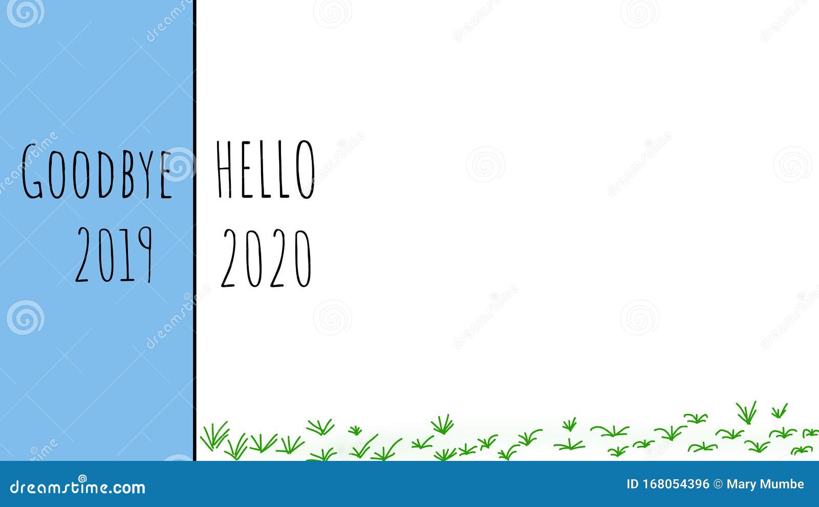 Goodbye 2019 and Hello 2020 Stock Illustration - Illustration of ...