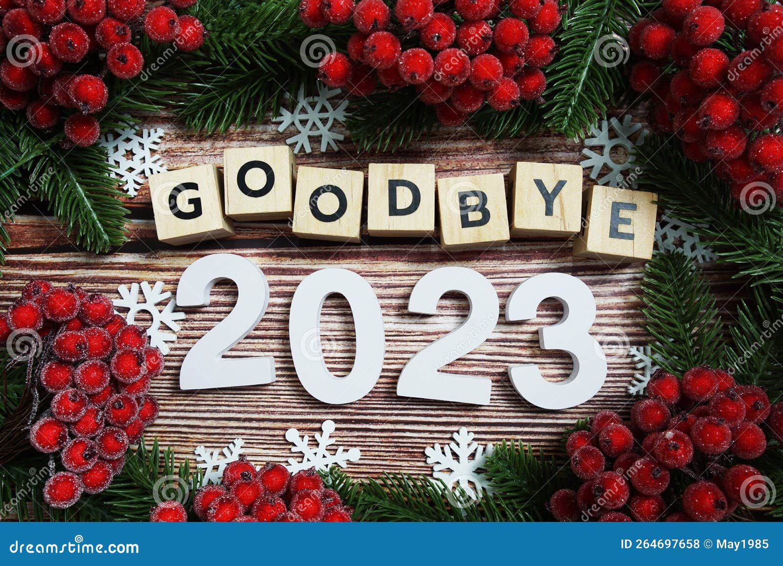 Goodbye 2023 Alphabet Letters With Space Copy On Blue Background Stock ...