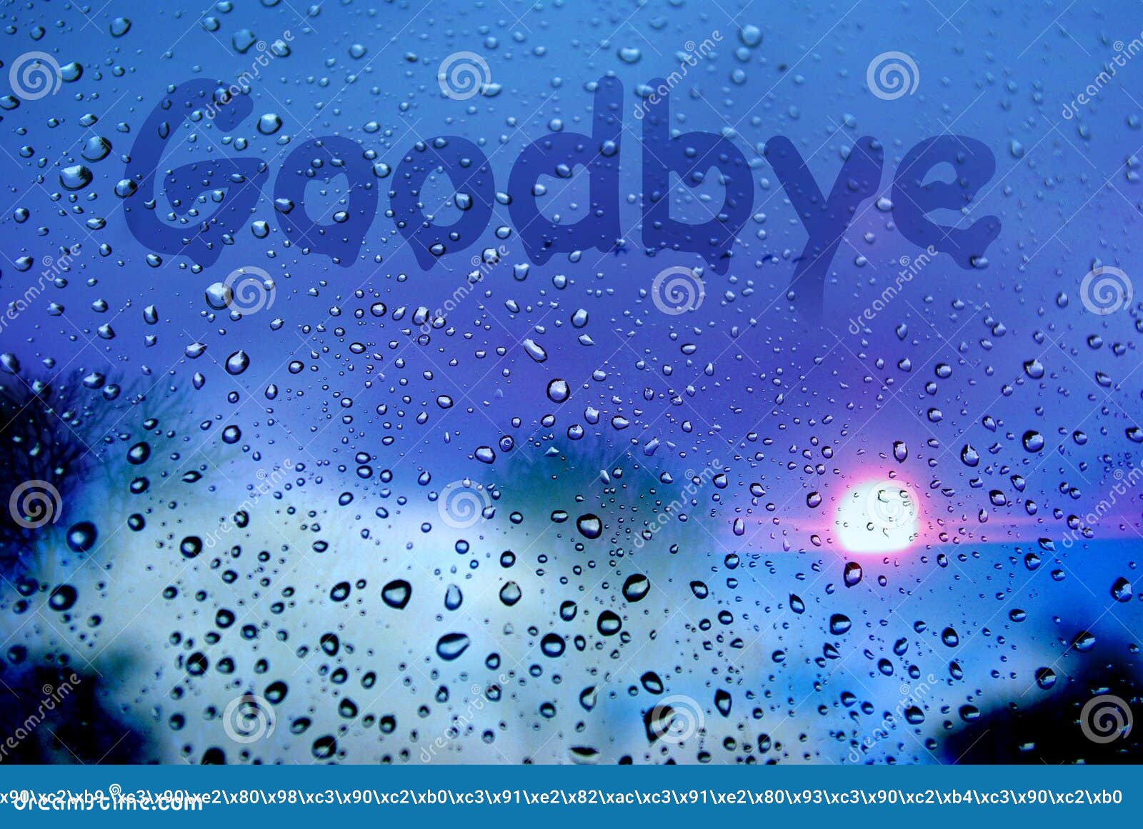 Goodbye stock photo. Image of good, cool, inscription - 89608910