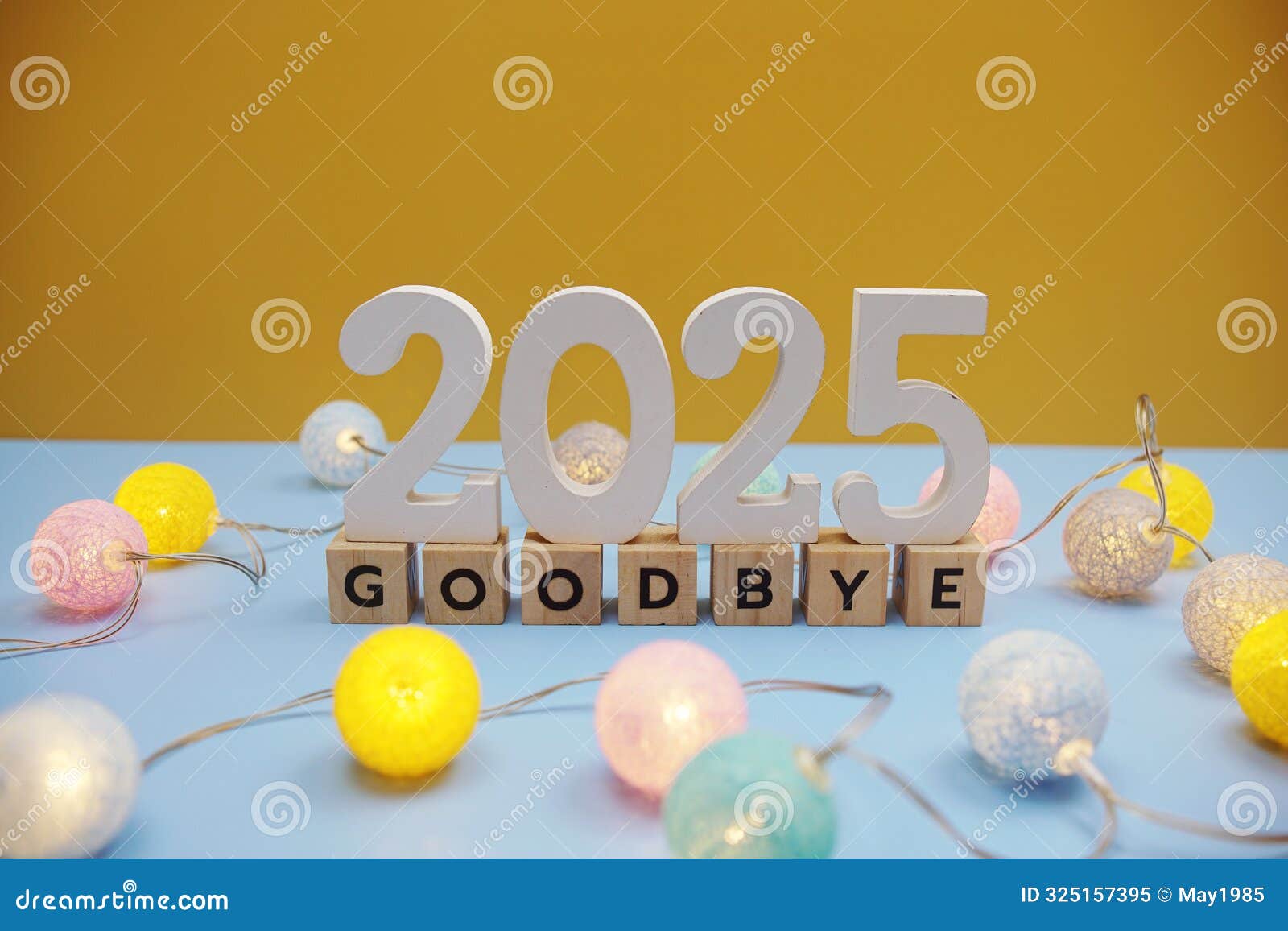 Goodbye 2025 Alphabet Letters On Marble Background Royalty-Free Stock ...