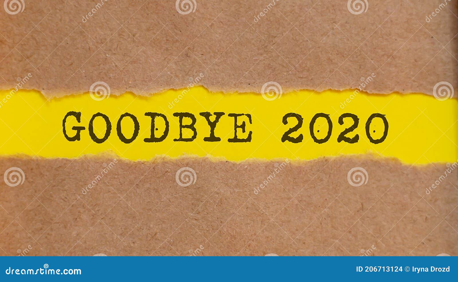 Goodbye 2020 Message Written Under Torn Paper. Business, Technology ...