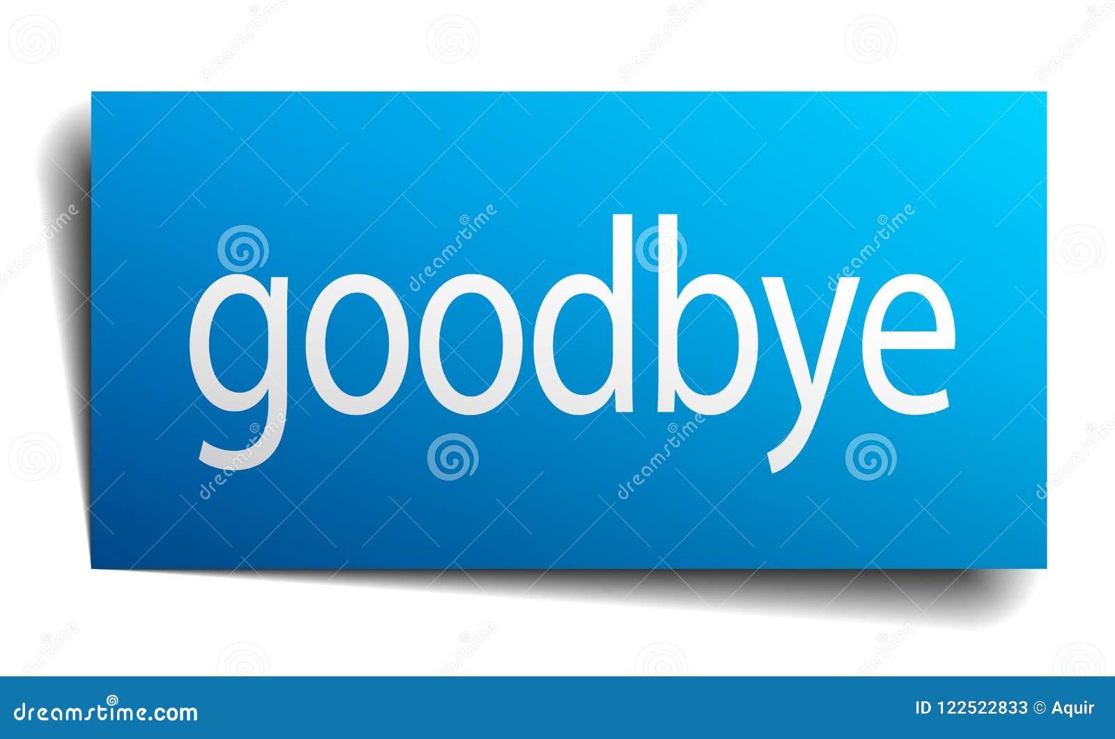 Goodbye sign stock vector. Illustration of vintage, goodbye - 122522833