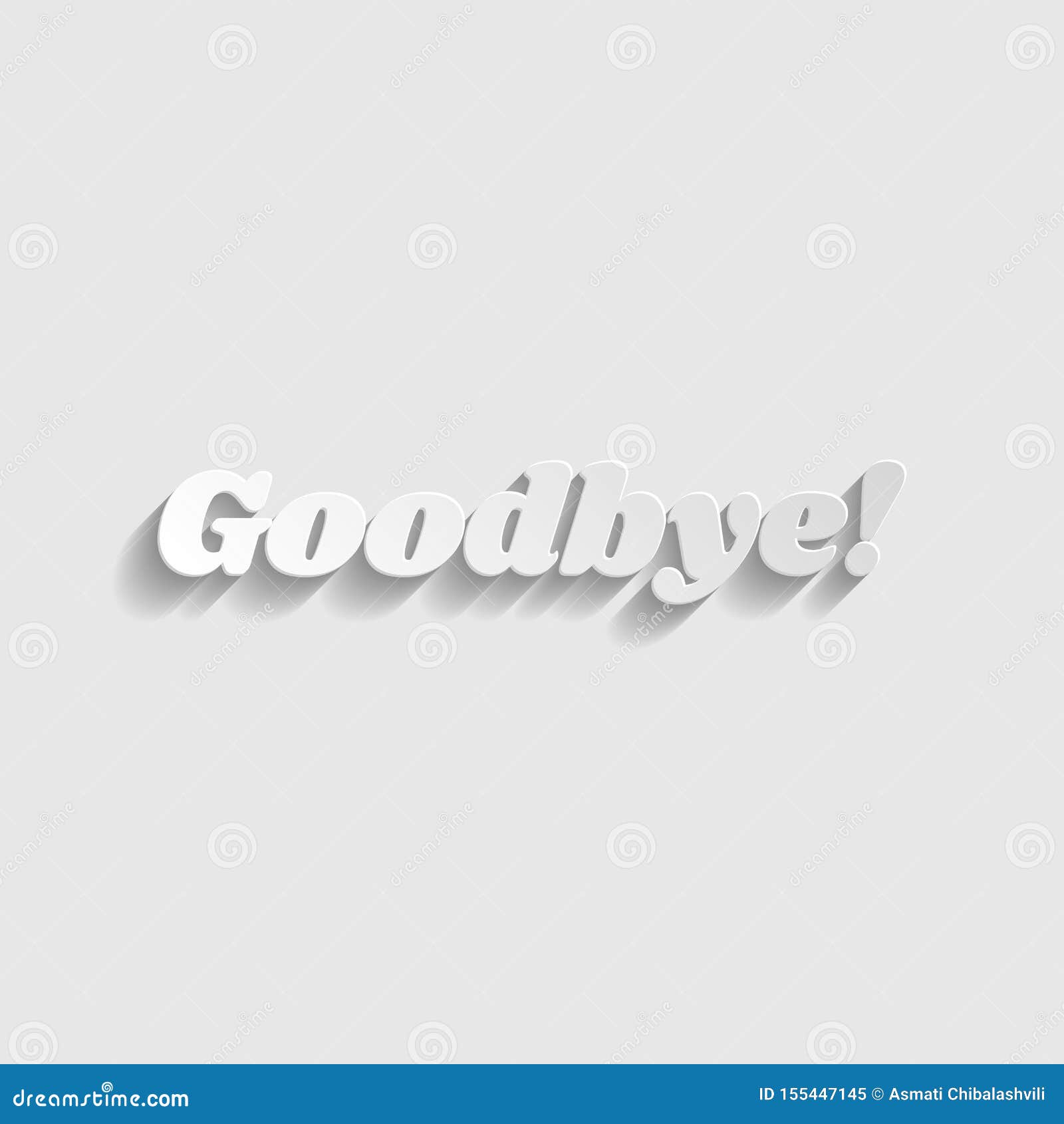 Goodbye Slogan Illustration. Black Icon On White Popart Splash At Green ...