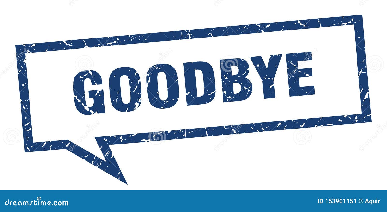 Goodbye speech bubble. stock vector. Illustration of design - 153901151