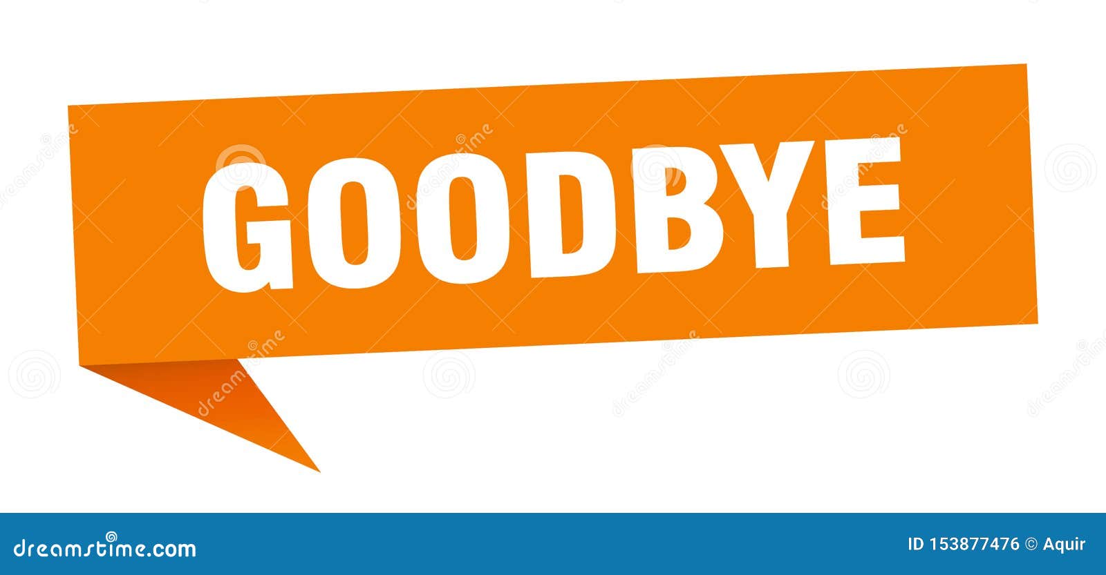 Goodbye speech bubble. stock vector. Illustration of label - 153877476