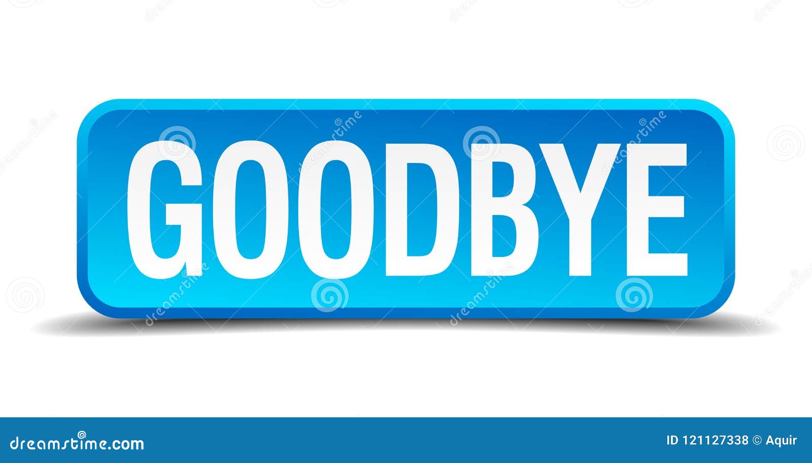 Goodbye button stock vector. Illustration of isolated - 121127338
