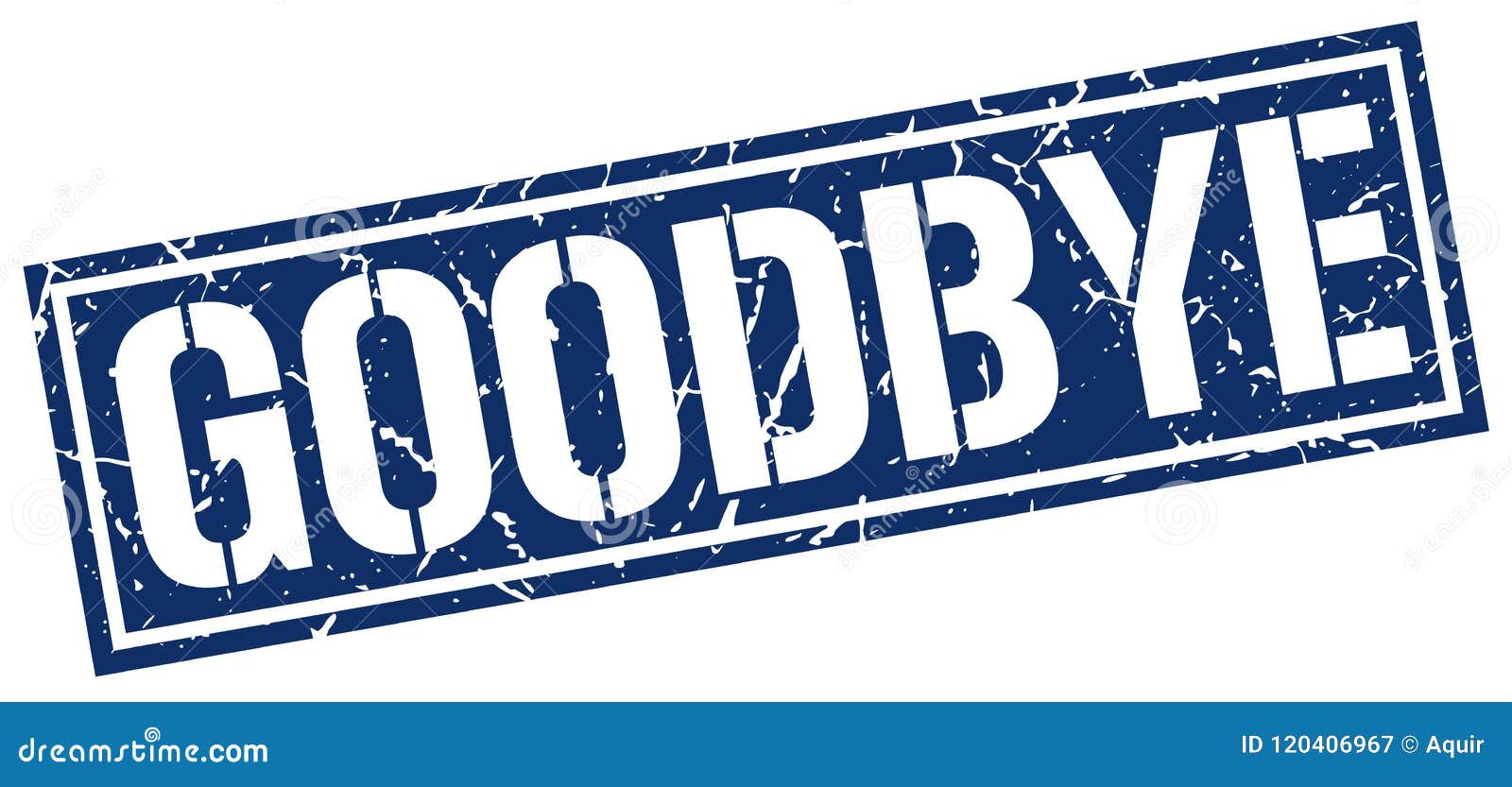 Goodbye stamp stock vector. Illustration of label, insignia - 120406967