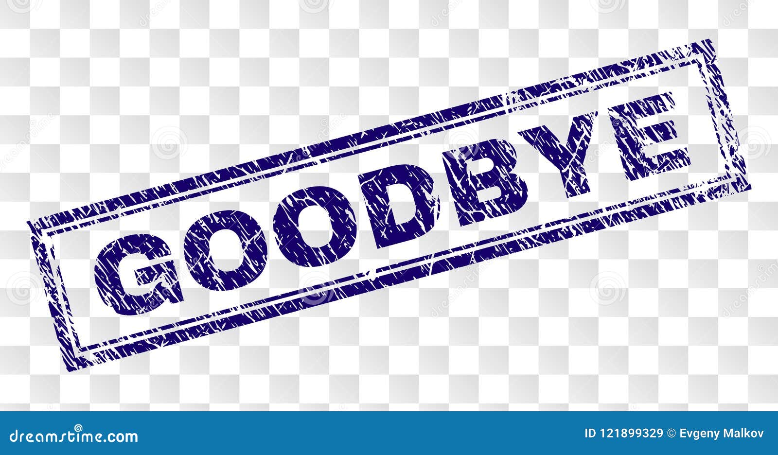 Grunge GOODBYE Rectangle Stamp Stock Vector - Illustration of print ...