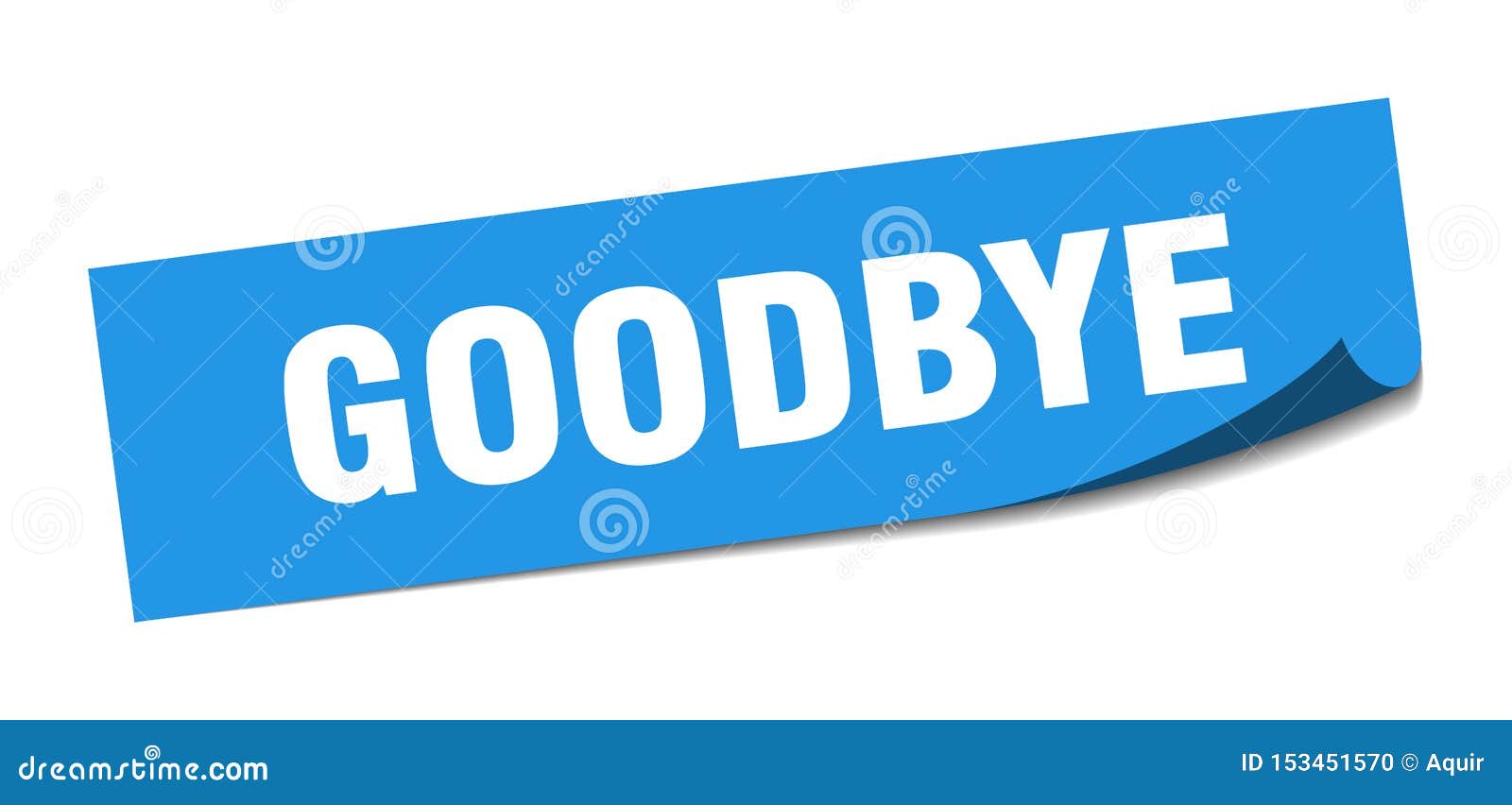 Goodbye sticker. stock vector. Illustration of emblem - 153451570