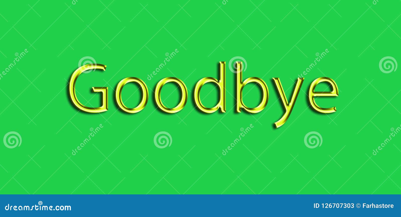 GOODBYE Colorful Overlapping Letters Banner Vector Illustration ...